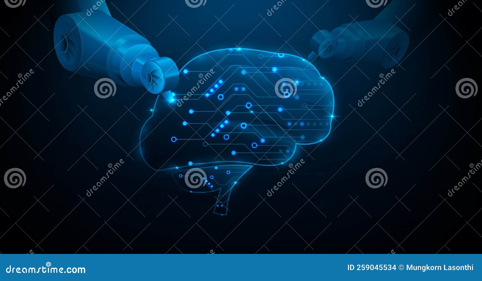 Brain With Arms, Legs, Wings, Bow And Arrow Royalty-Free Stock Image ...