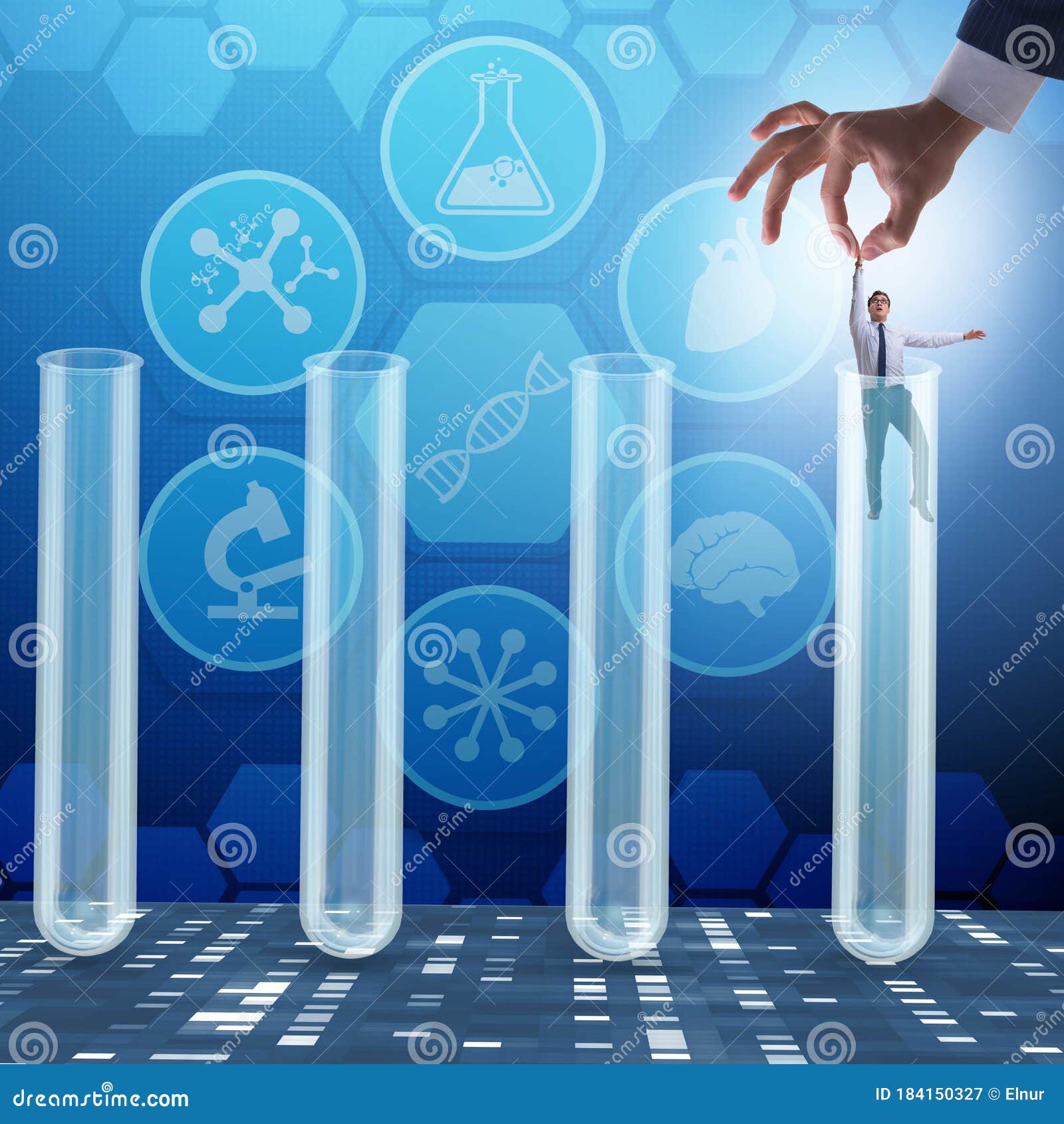 Artificial Intelligence Concept with Businessman Out of Tube Stock ... Artificial Intelligence Concept with Businessman Out of Tube Stock ...
