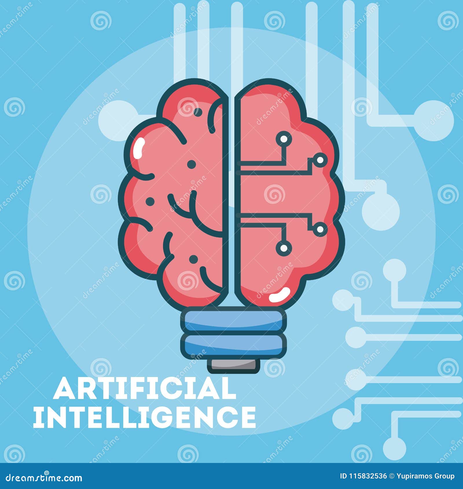 Artificial Intelligence Concept Cartoons Stock Vector - Illustration of ...
