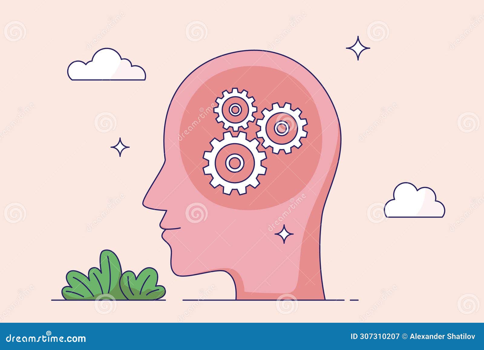 Artificial Intelligence Concept. Creative Workshop, Potential ...