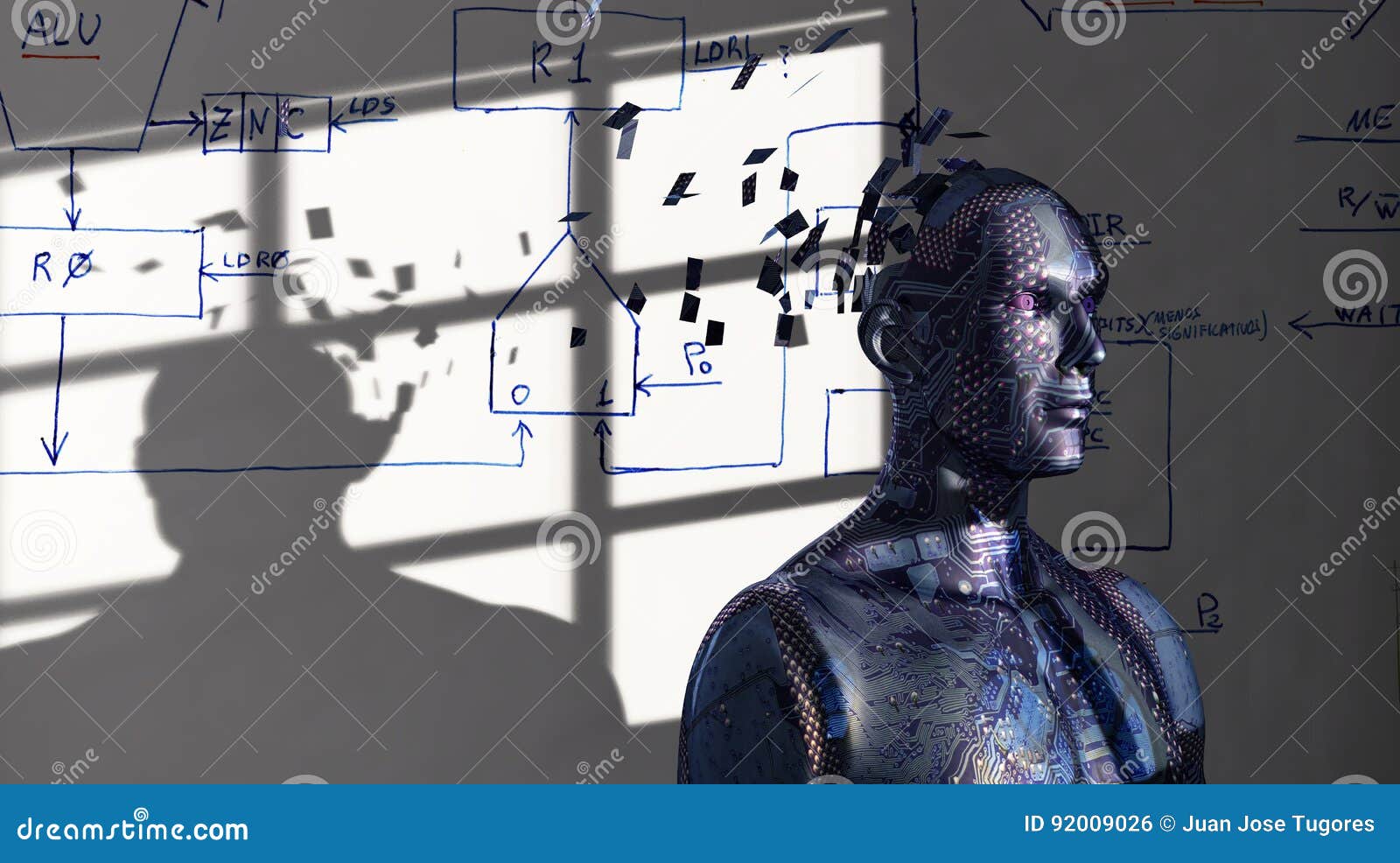 The Artificial Intelligence Concept Stock Illustration - Illustration ...