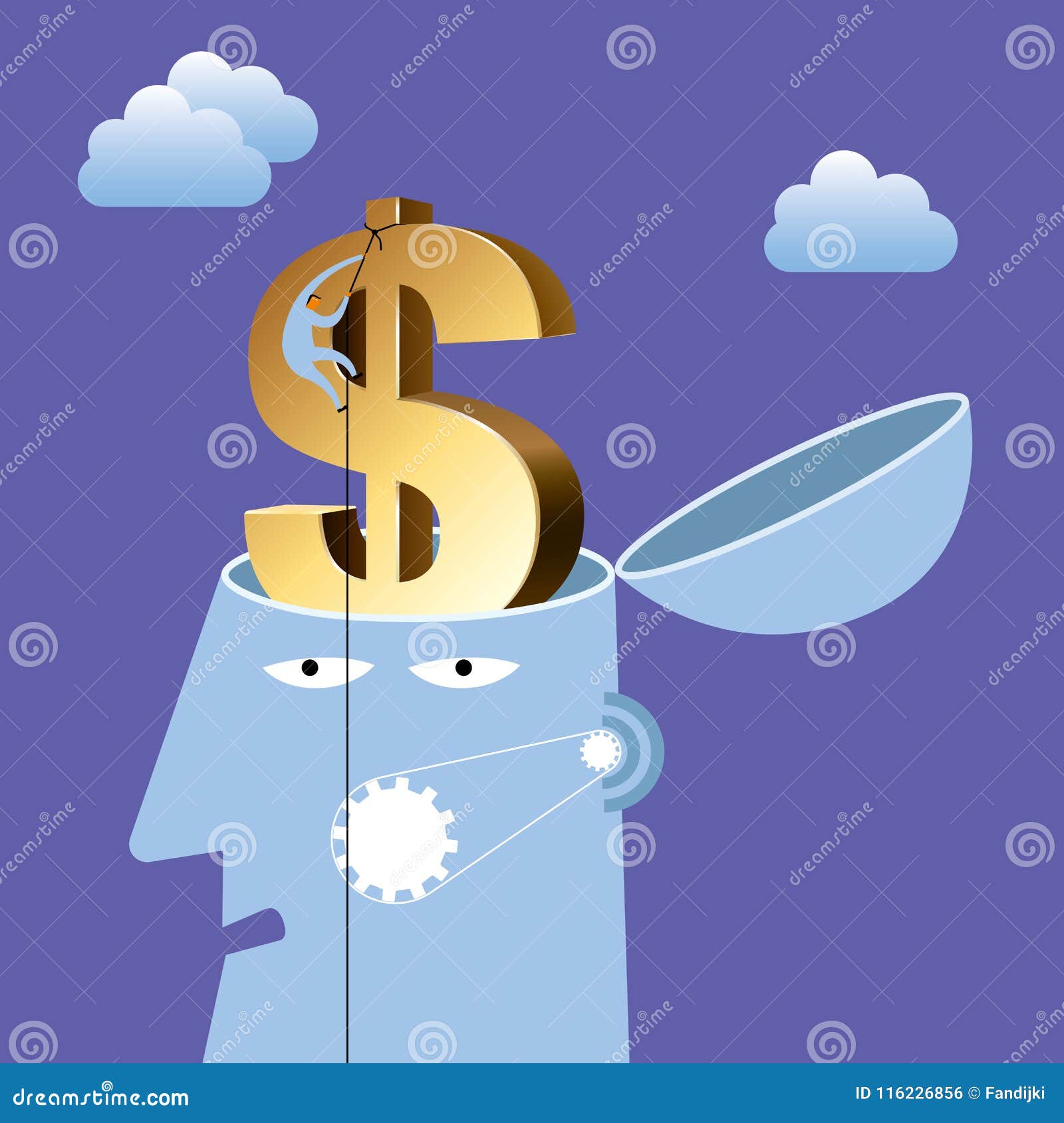 Artificial Intelligence Concept Design, Dollar Sign in the Brain. Stock ... Artificial Intelligence Concept Design, Dollar Sign in the Brain. Stock ...