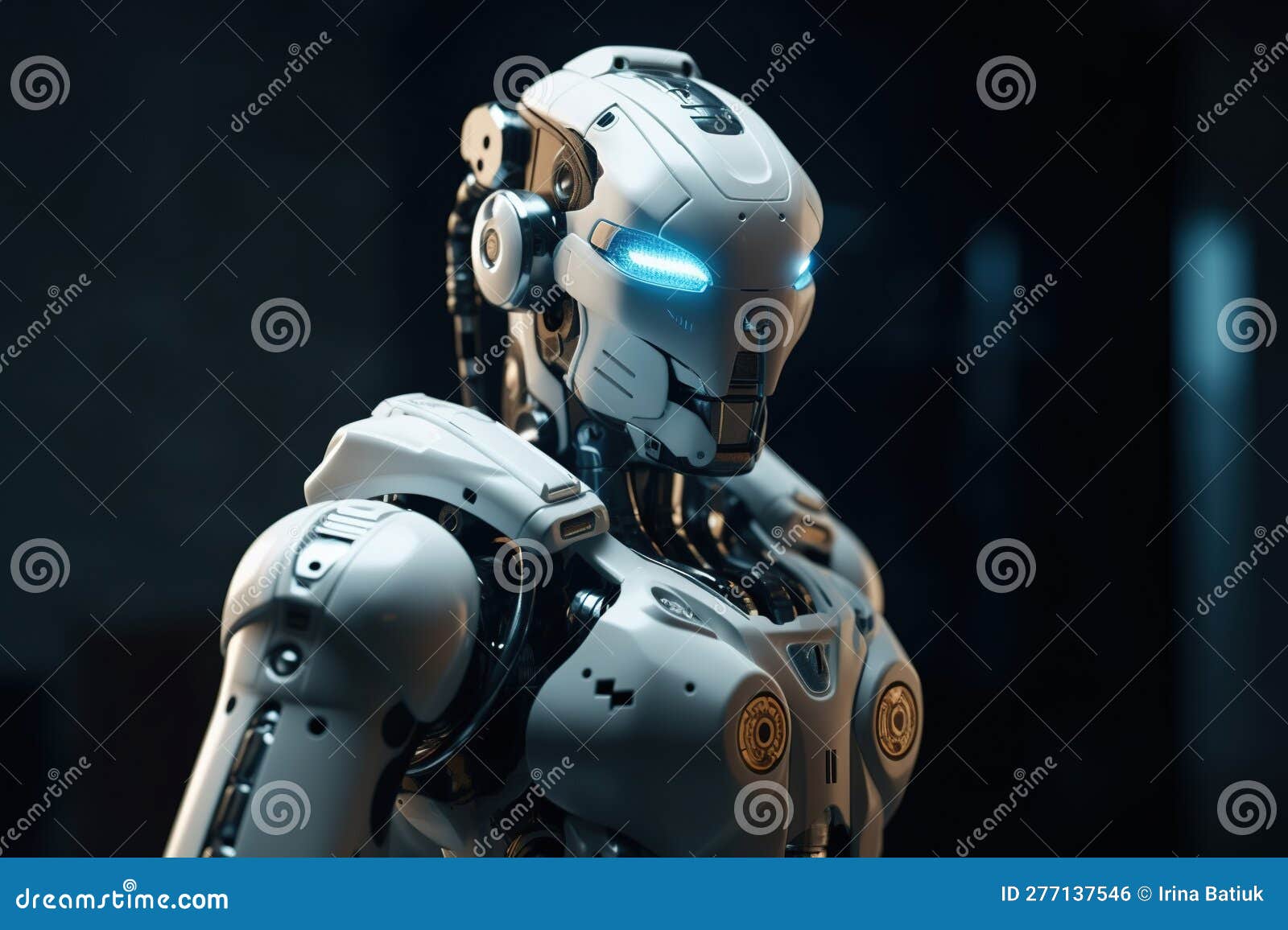 Artificial Intelligence. Concept of Digital Networks. Development of ...