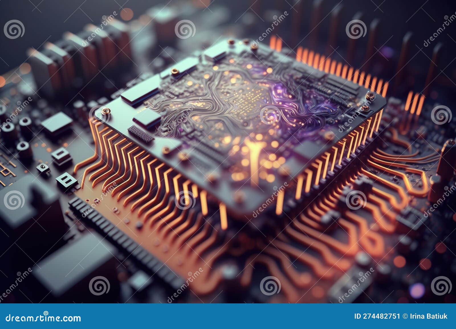 Artificial Intelligence. Concept of Digital Networks. Development of ...