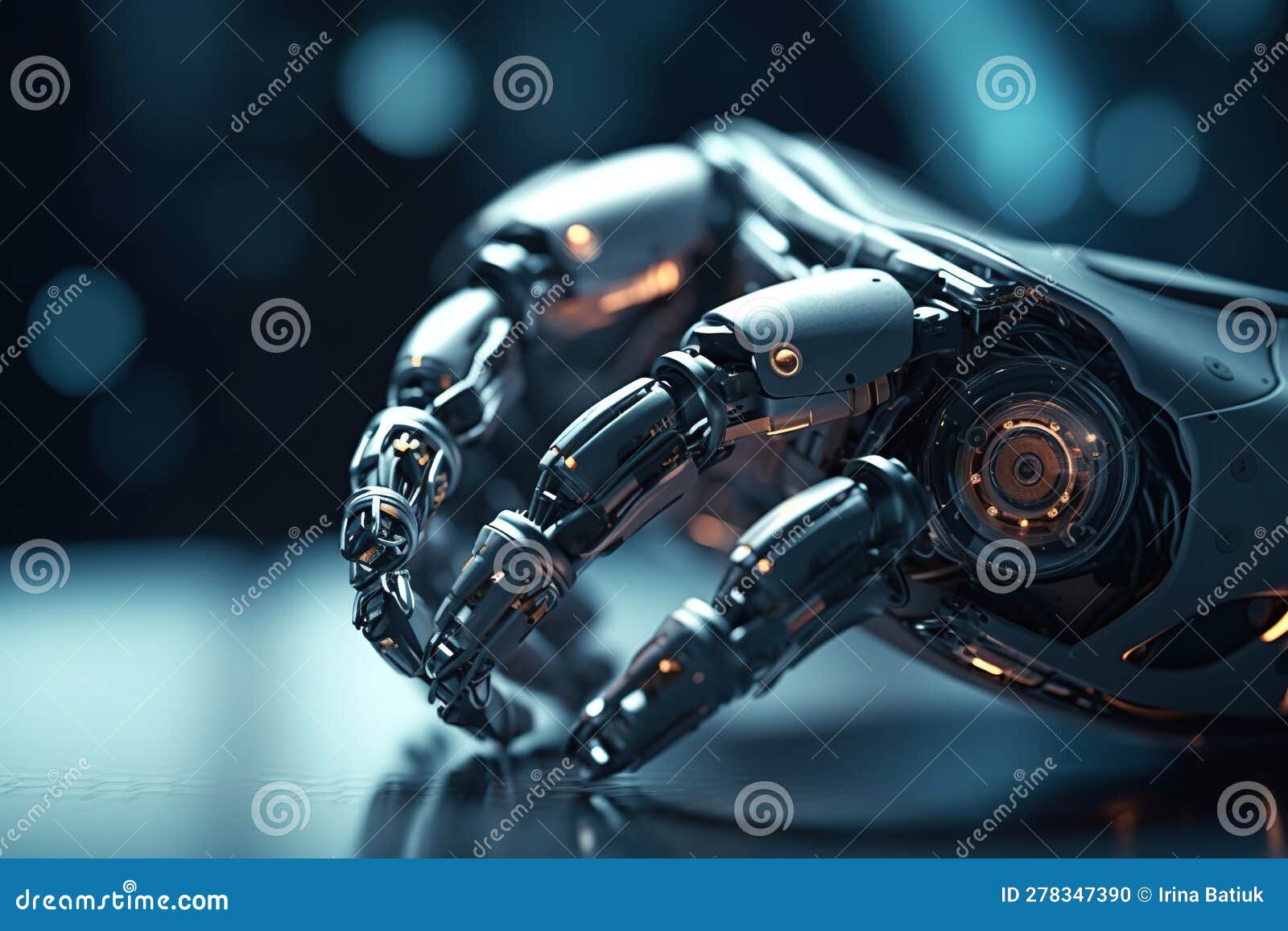 Artificial Intelligence. Concept of Digital Networks. Development of ...