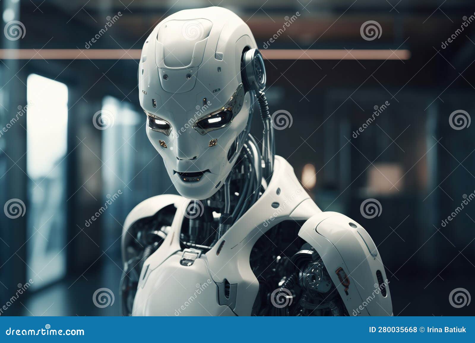 Artificial Intelligence. Concept of Digital Networks. Development of ...