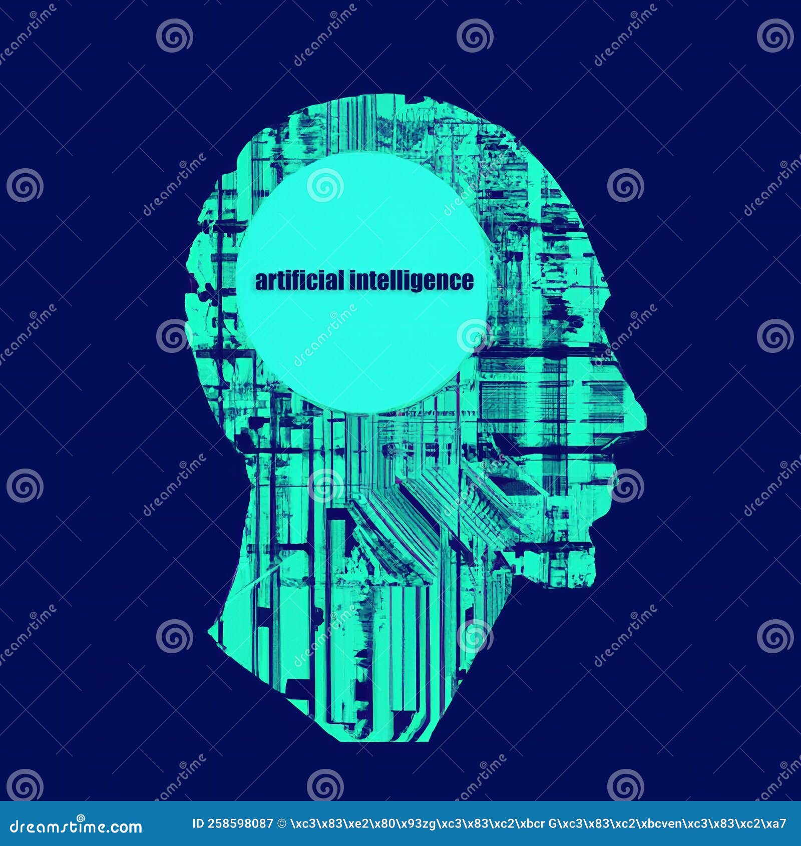 Artificial Intelligence Concept Illustration Stock Illustration ...
