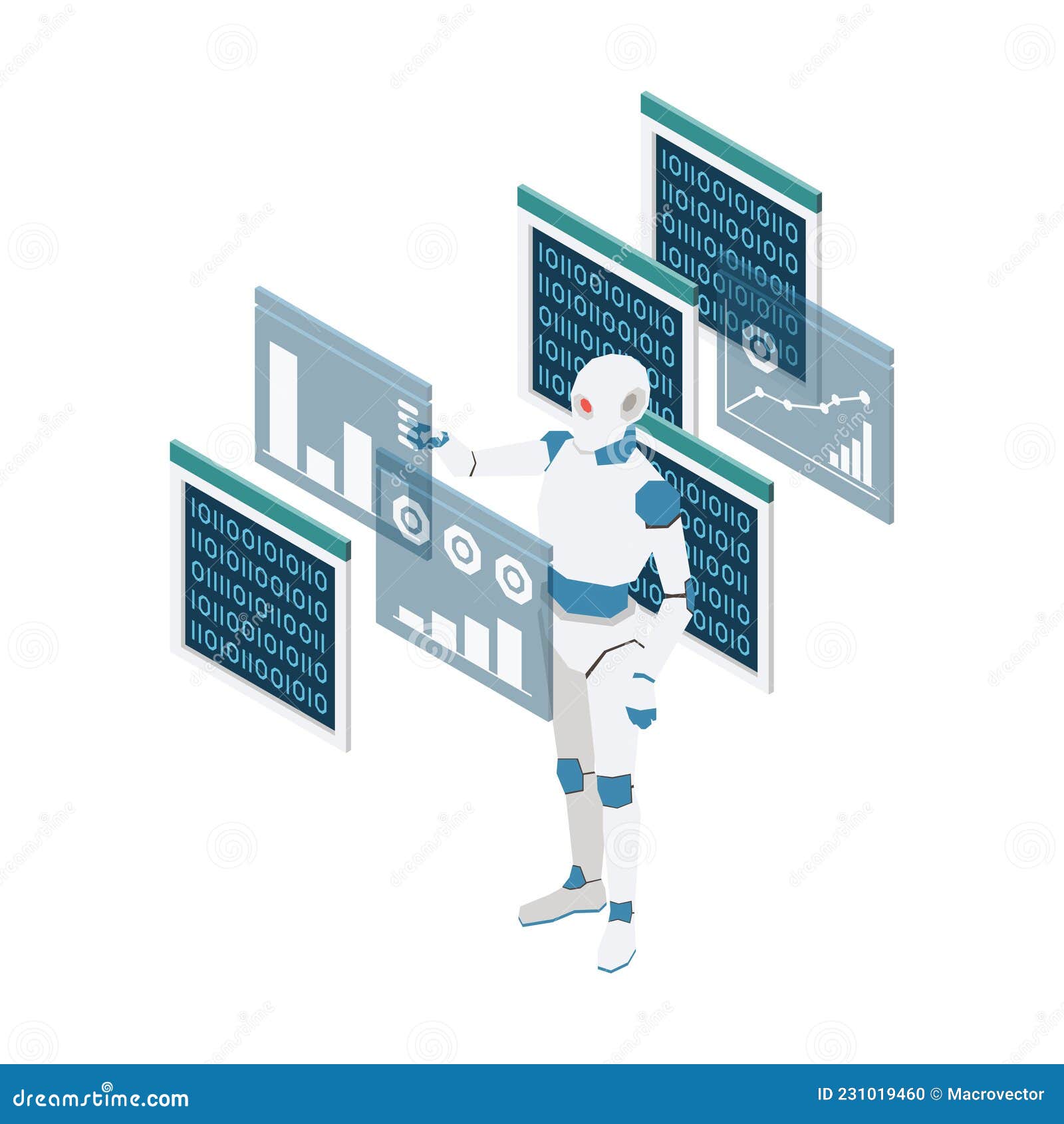 Artificial Intelligence Concept Stock Vector - Illustration of smart ...