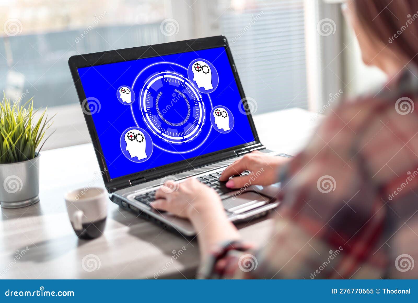 Artificial Intelligence Concept on a Laptop Screen Stock Image - Image ...