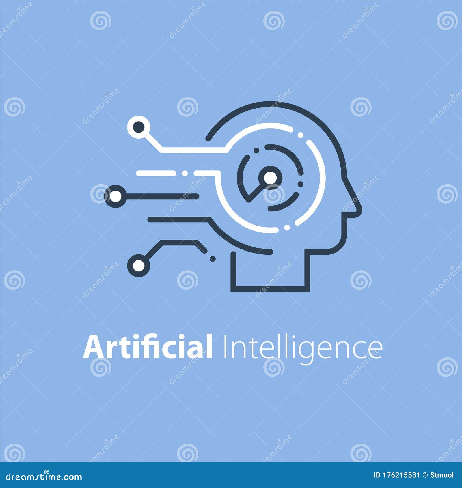 Artificial Intelligence Concept, Machine Learning, Robot Technology and ...