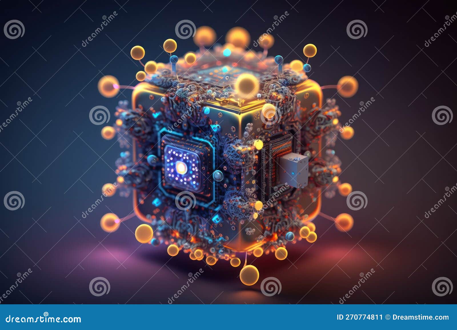 Macro Electronic Circuits. AI Generative Stock Illustration - Illustration of chip, concept ...