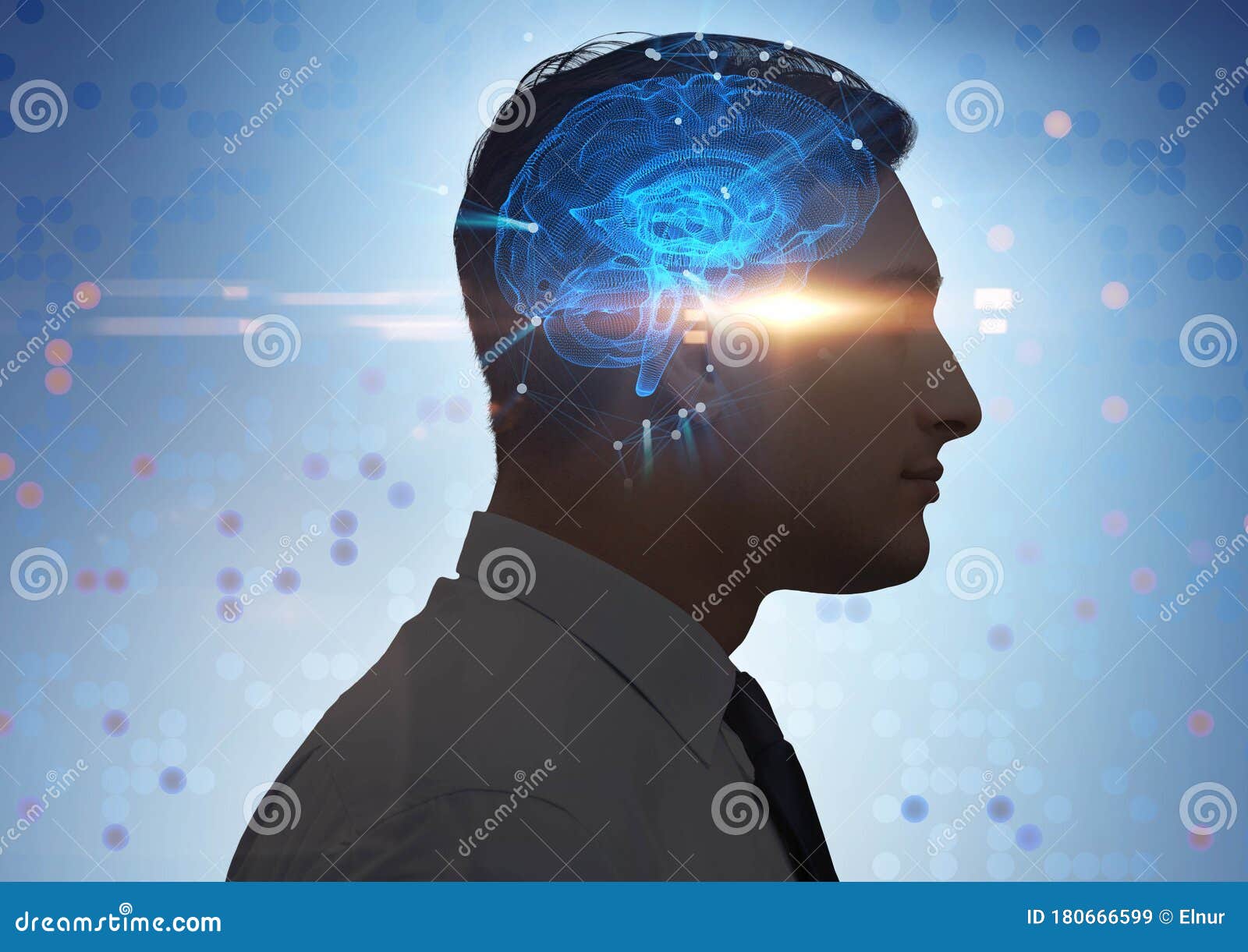 Artificial Intelligence Concept with Man Stock Image - Image of ...
