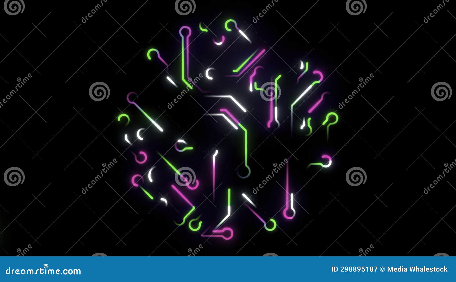 Artificial Intelligence Concept. Motion. Deep Learning, Digital ...