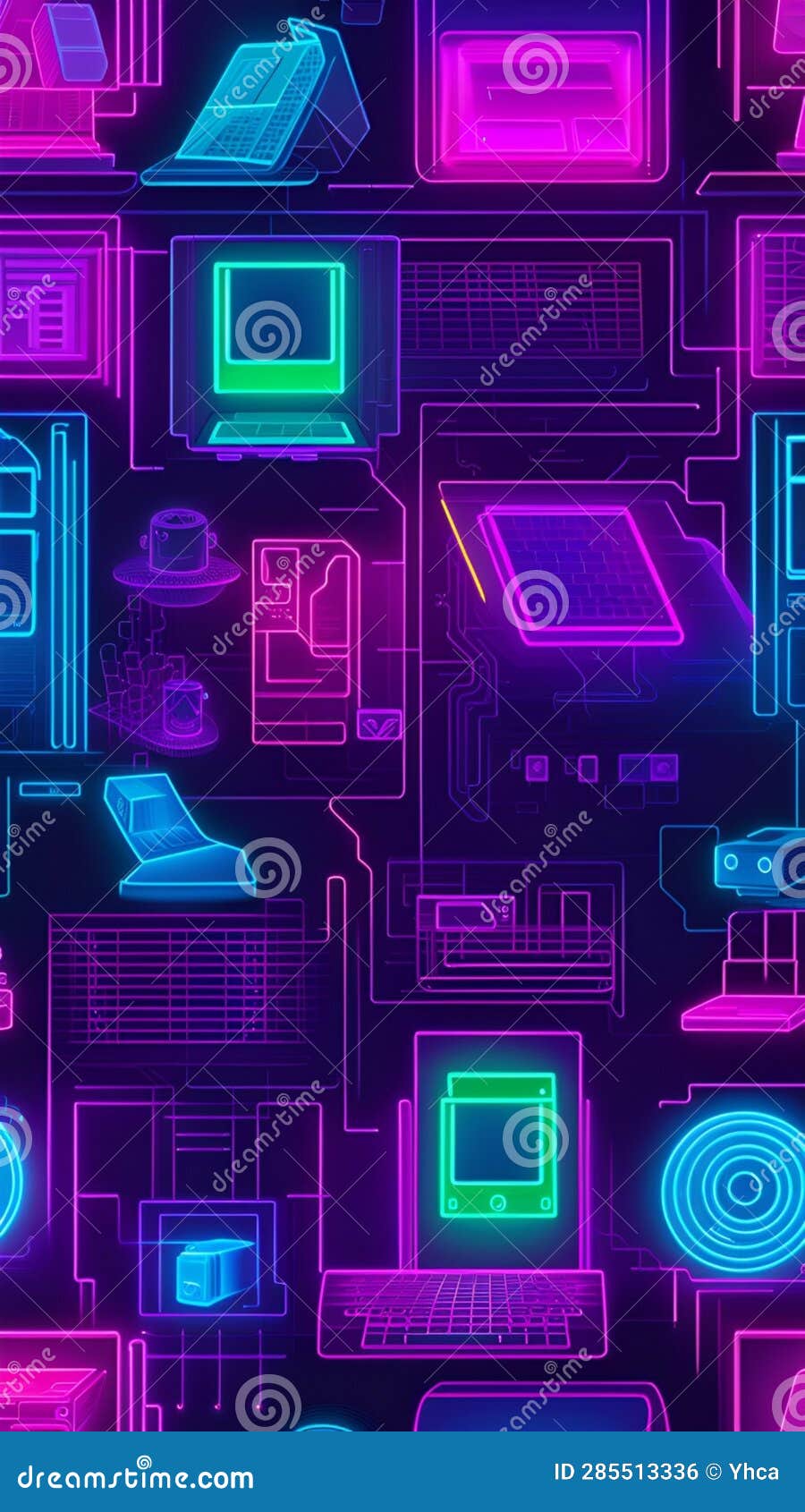 Artificial Intelligence Concept in Neo Colours Illustration AI ...