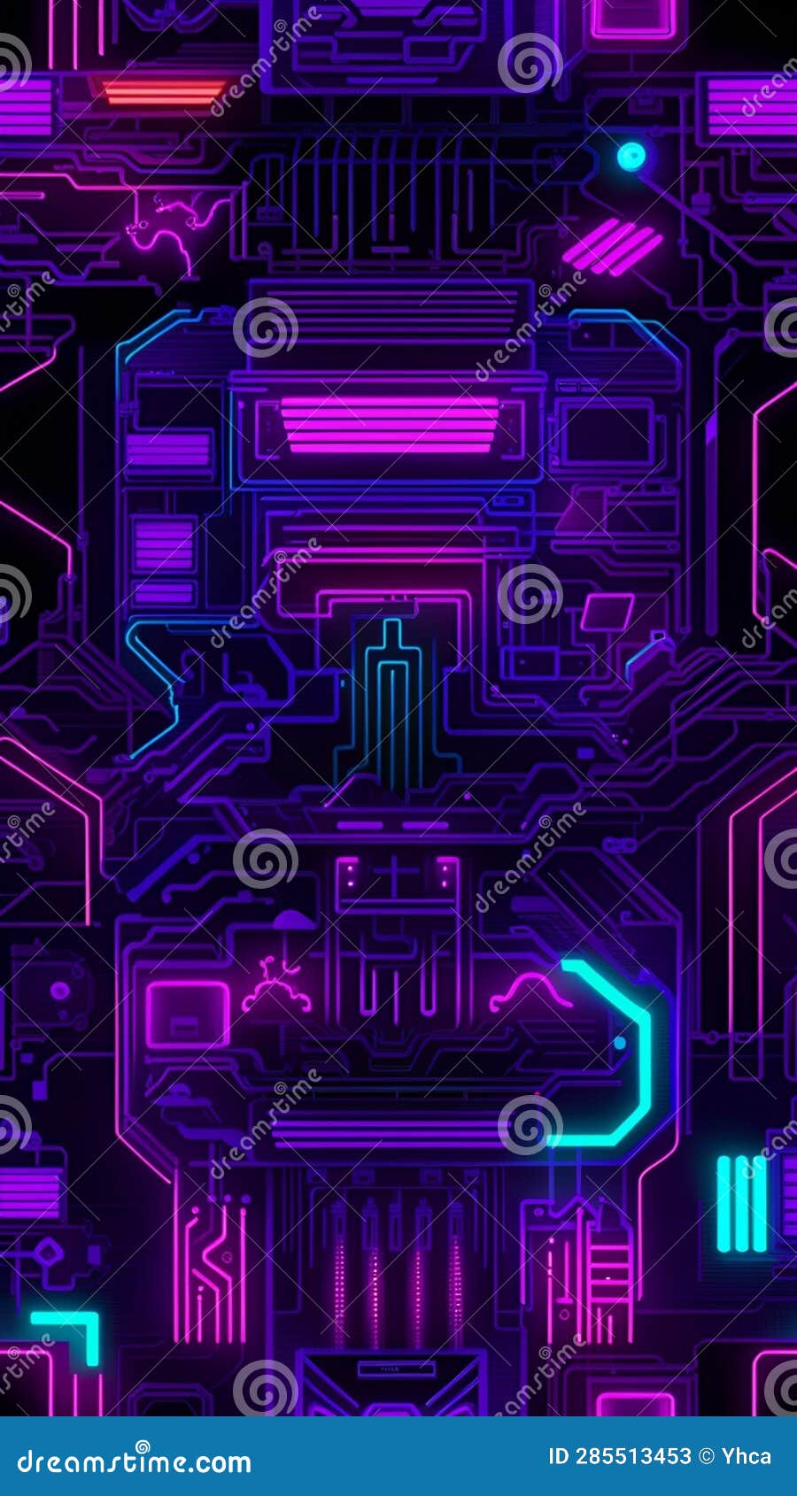 Artificial Intelligence Concept in Neo Colours Illustration AI ...