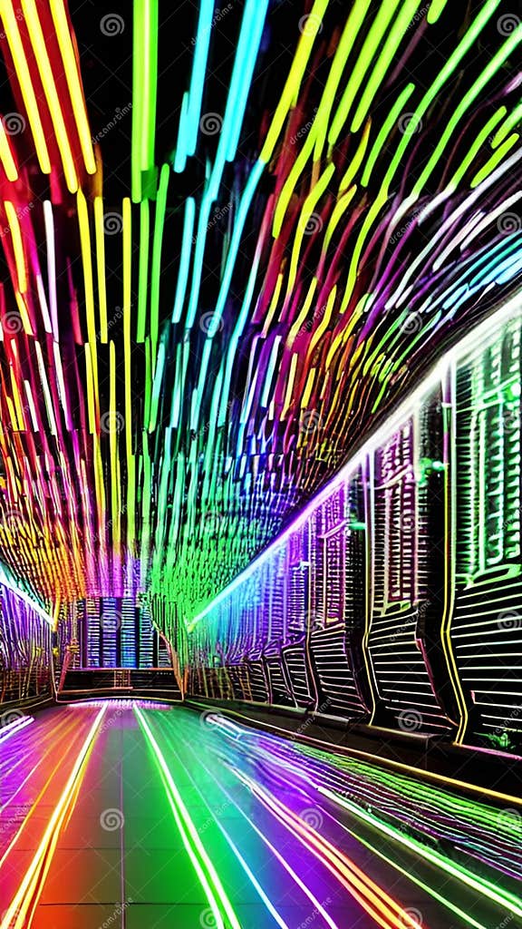 Artificial Intelligence Concept in Neo Colours Illustration AI ...