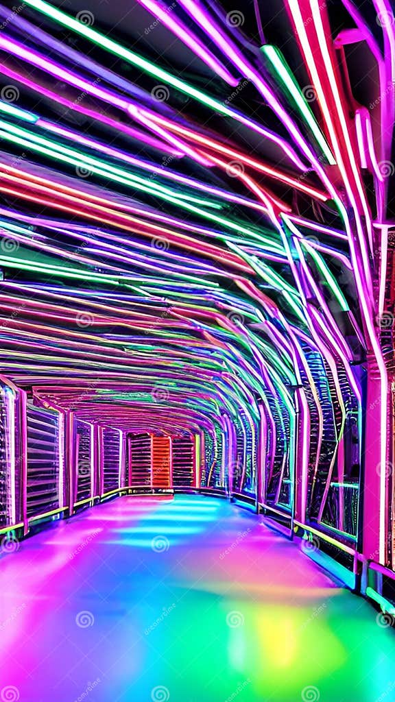 Artificial Intelligence Concept in Neo Colours Illustration AI ...