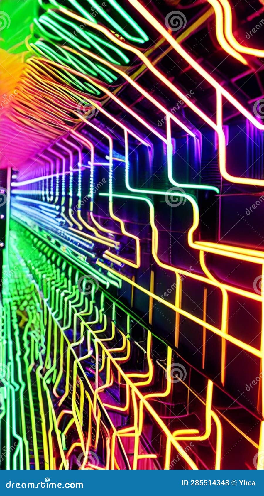 Artificial Intelligence Concept in Neo Colours Illustration AI ...