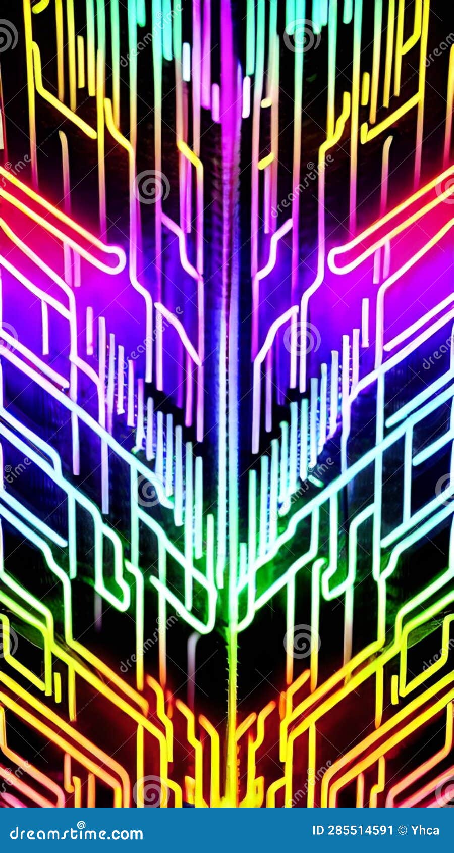 Artificial Intelligence Concept in Neo Colours Illustration AI ...