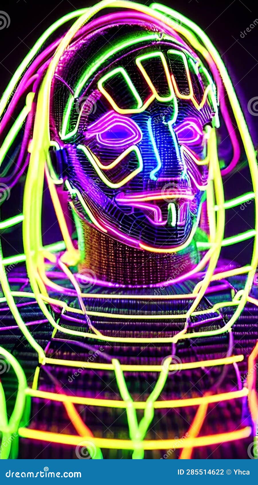 Artificial Intelligence Concept in Neo Colours Illustration AI ...