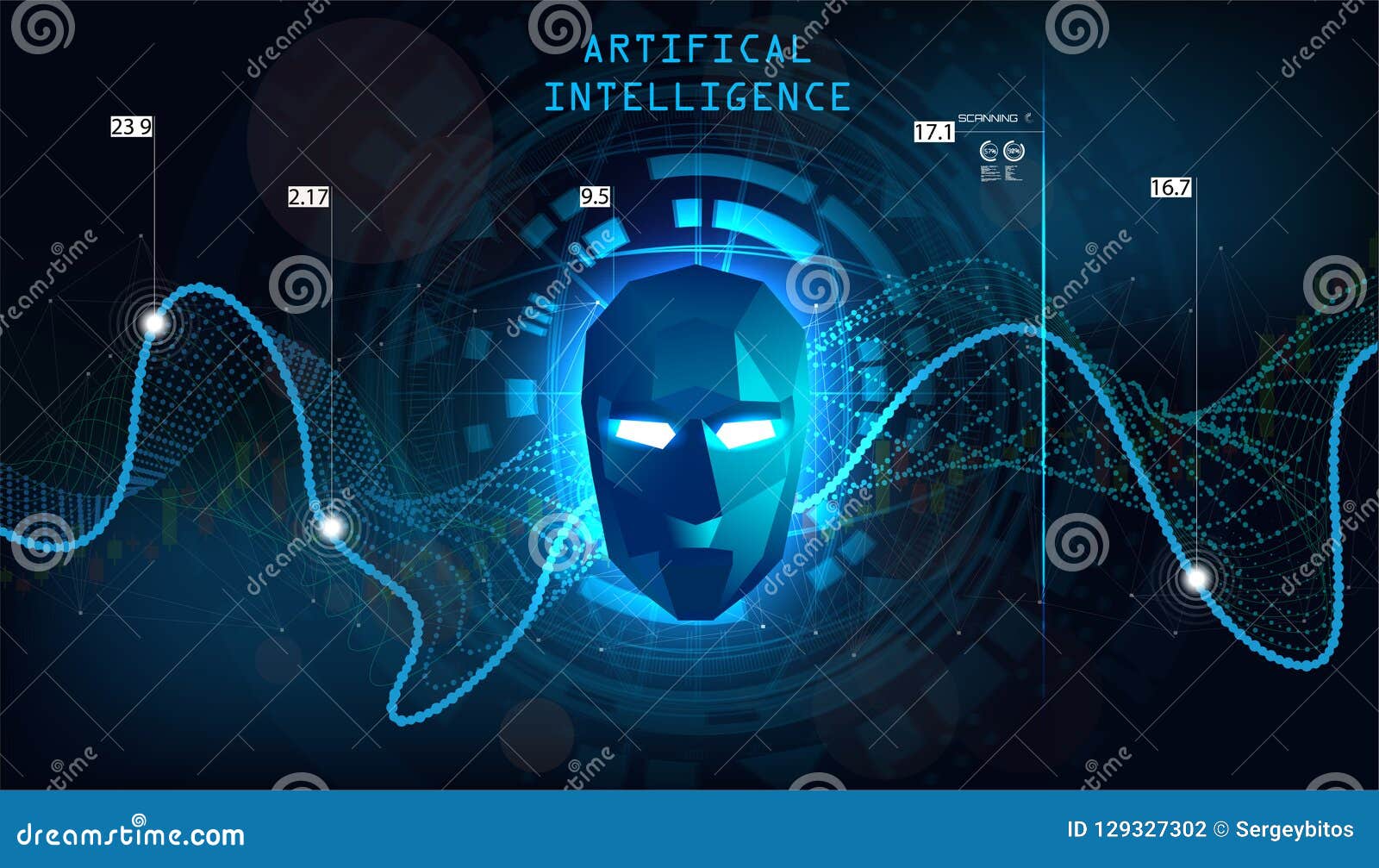 Artificial Intelligence Concept Stock Vector - Illustration of idea ...