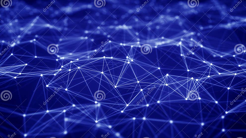Artificial Intelligence Concept Showing Neural Network with Plexus ...