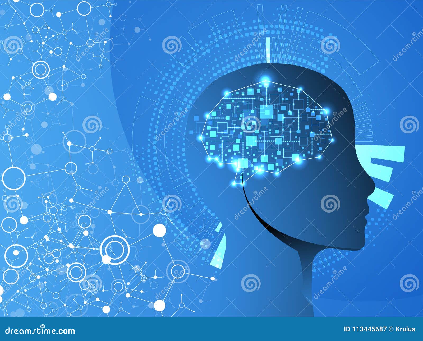 Artificial Intelligence Concept. Technology Background Stock Vector ...