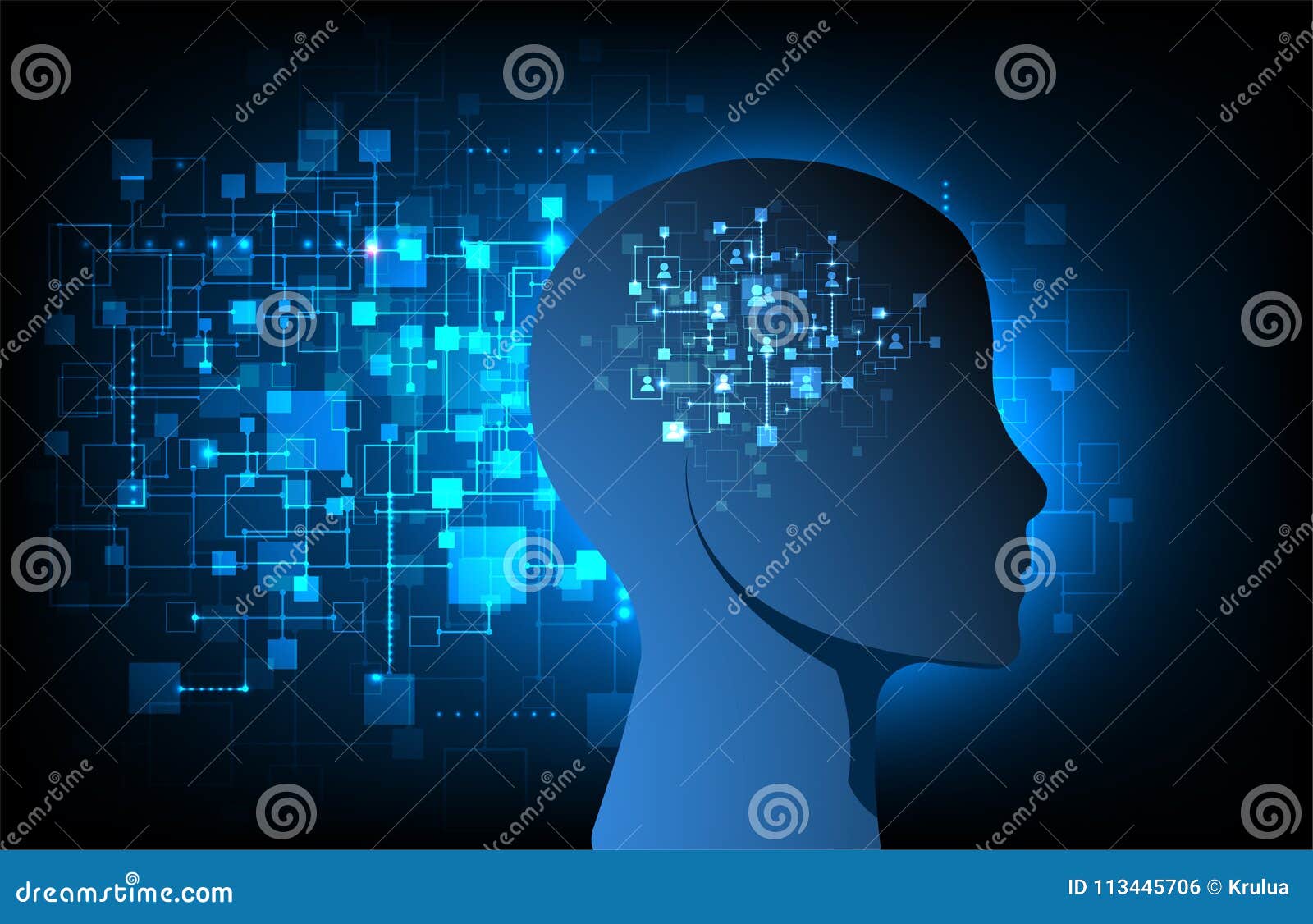 Artificial Intelligence Concept. Technology Background Stock Vector ...
