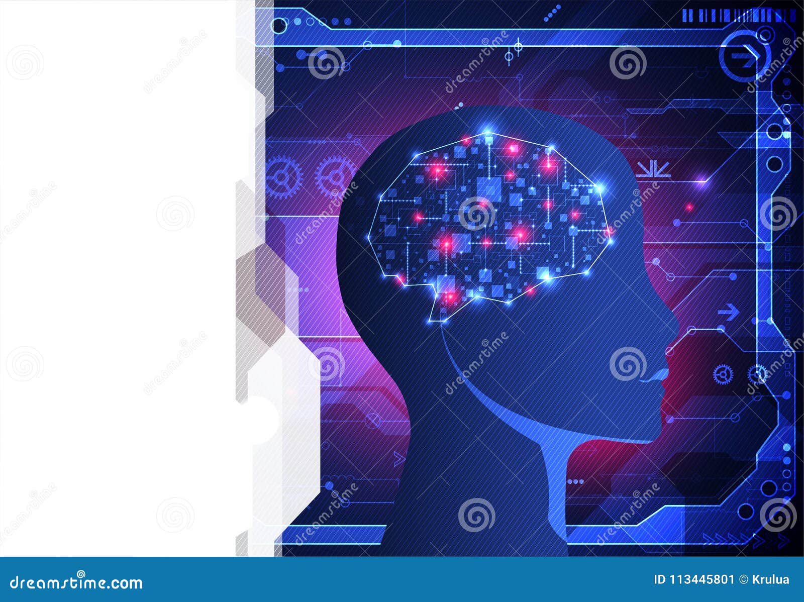 Artificial Intelligence Concept. Technology Background Stock Vector ...