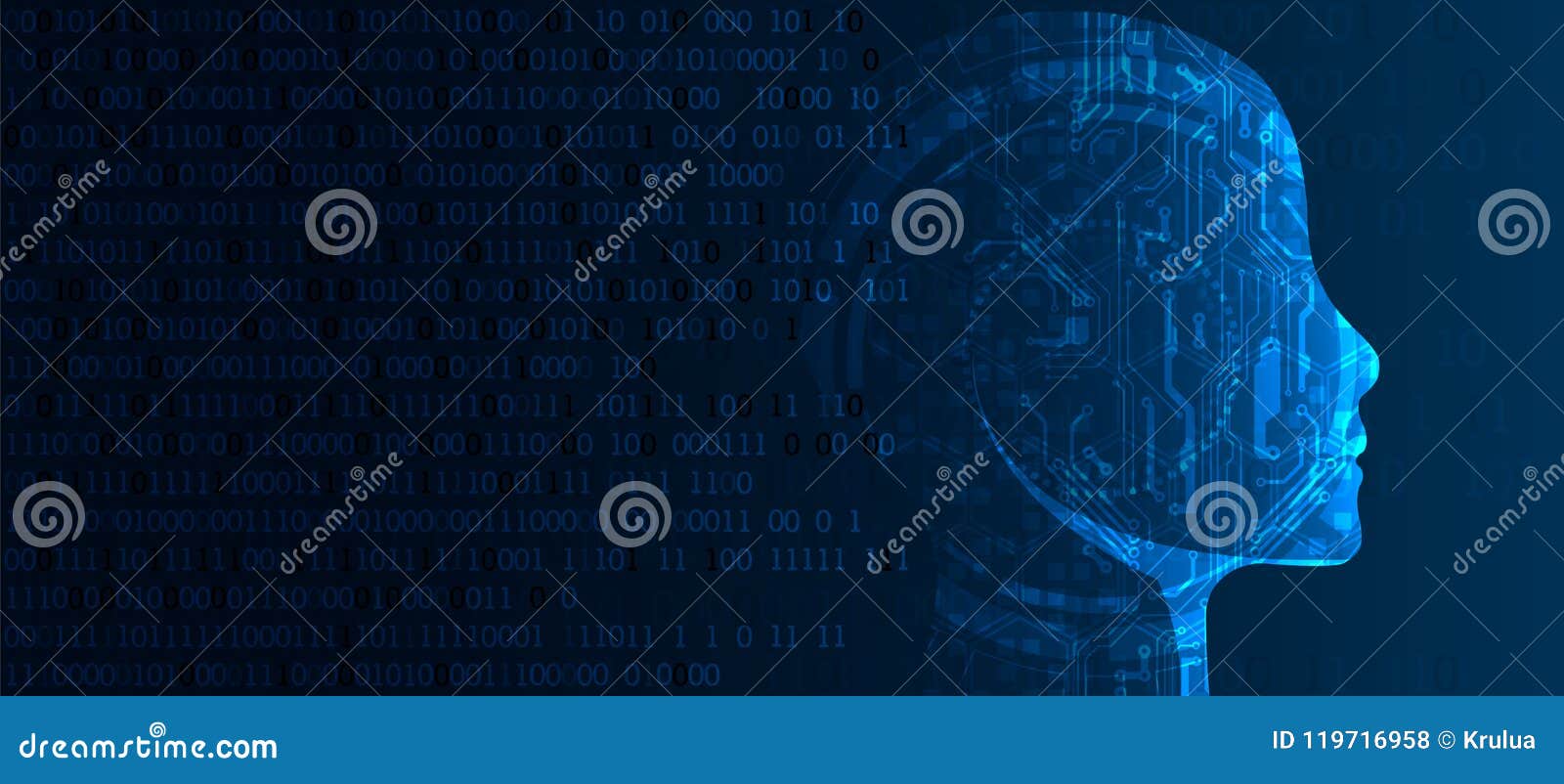 Artificial Intelligence Concept. Technology Background Stock Vector ...