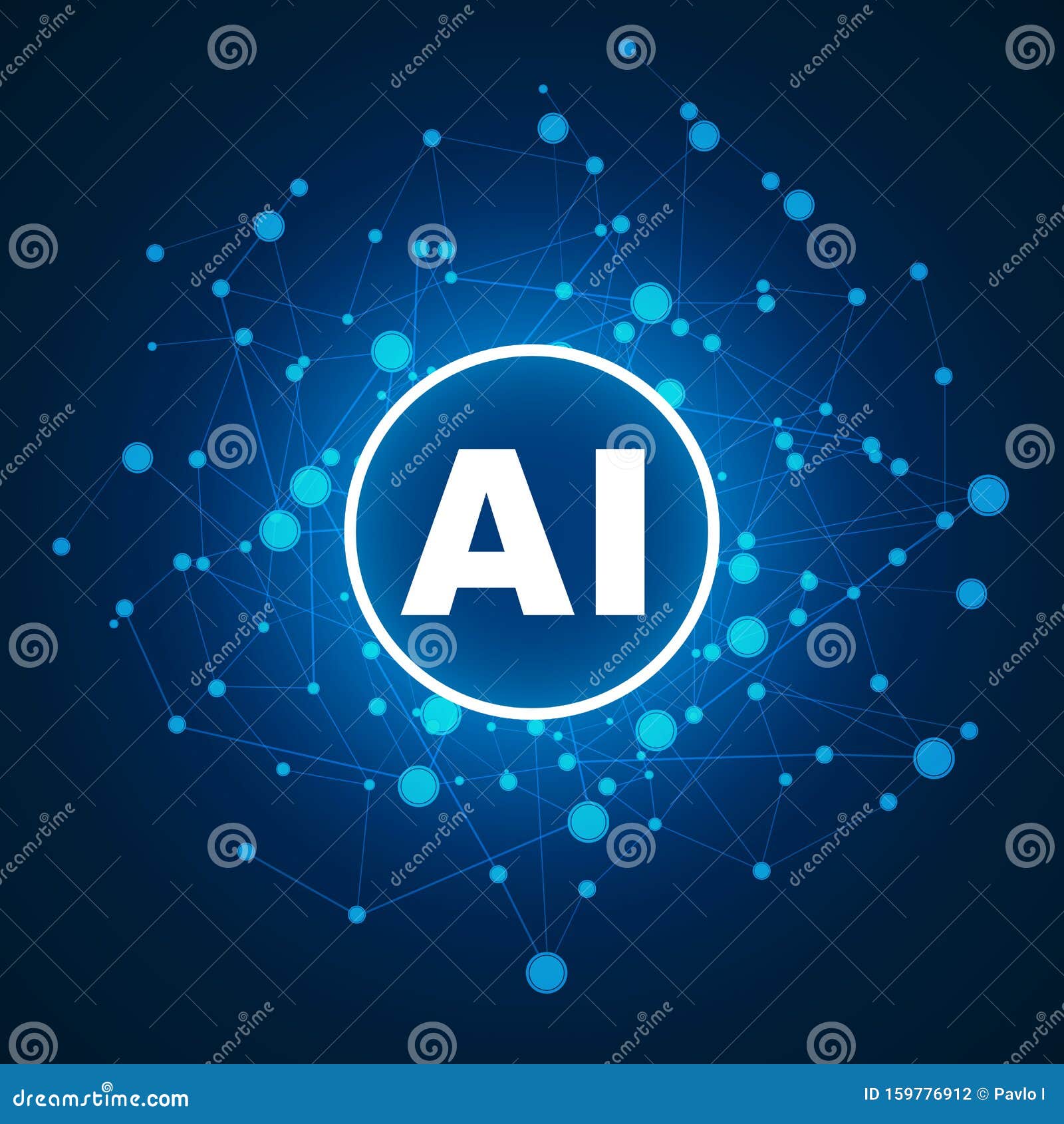 Cyber Mind Illustration. Human Brain With Circuit Board And Binary Data ...