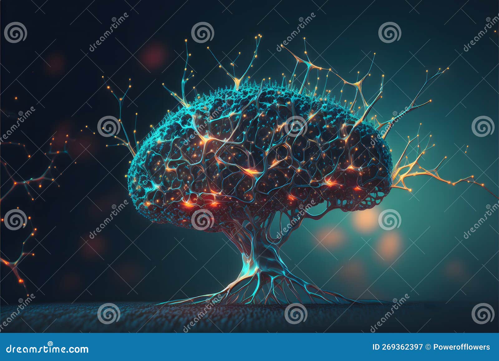 Artificial Intelligence Connections Created with Generative AI ...