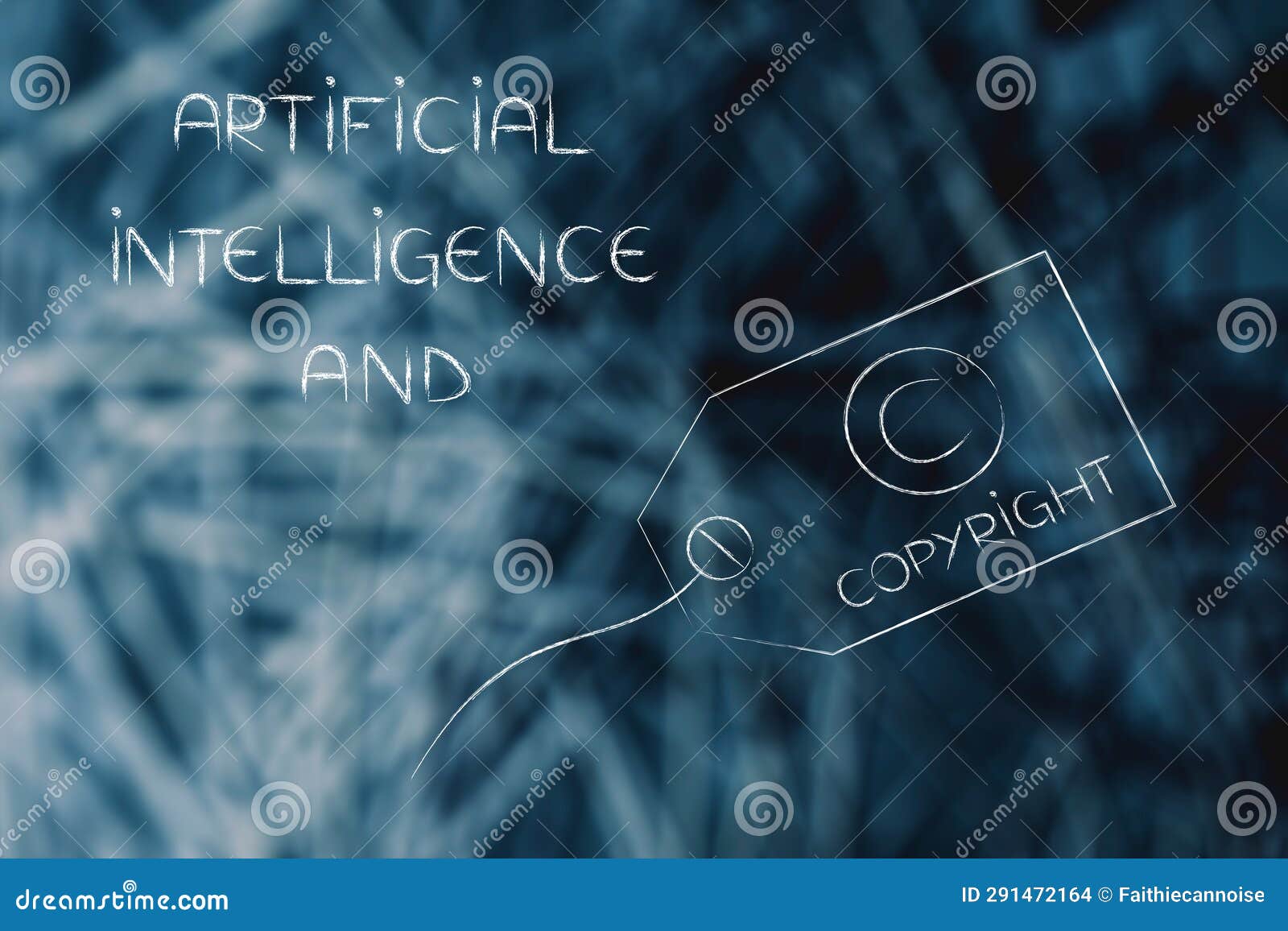 Artificial Intelligence and Copyright , Text with Copyright Label Next To it Stock Photo - Image ...