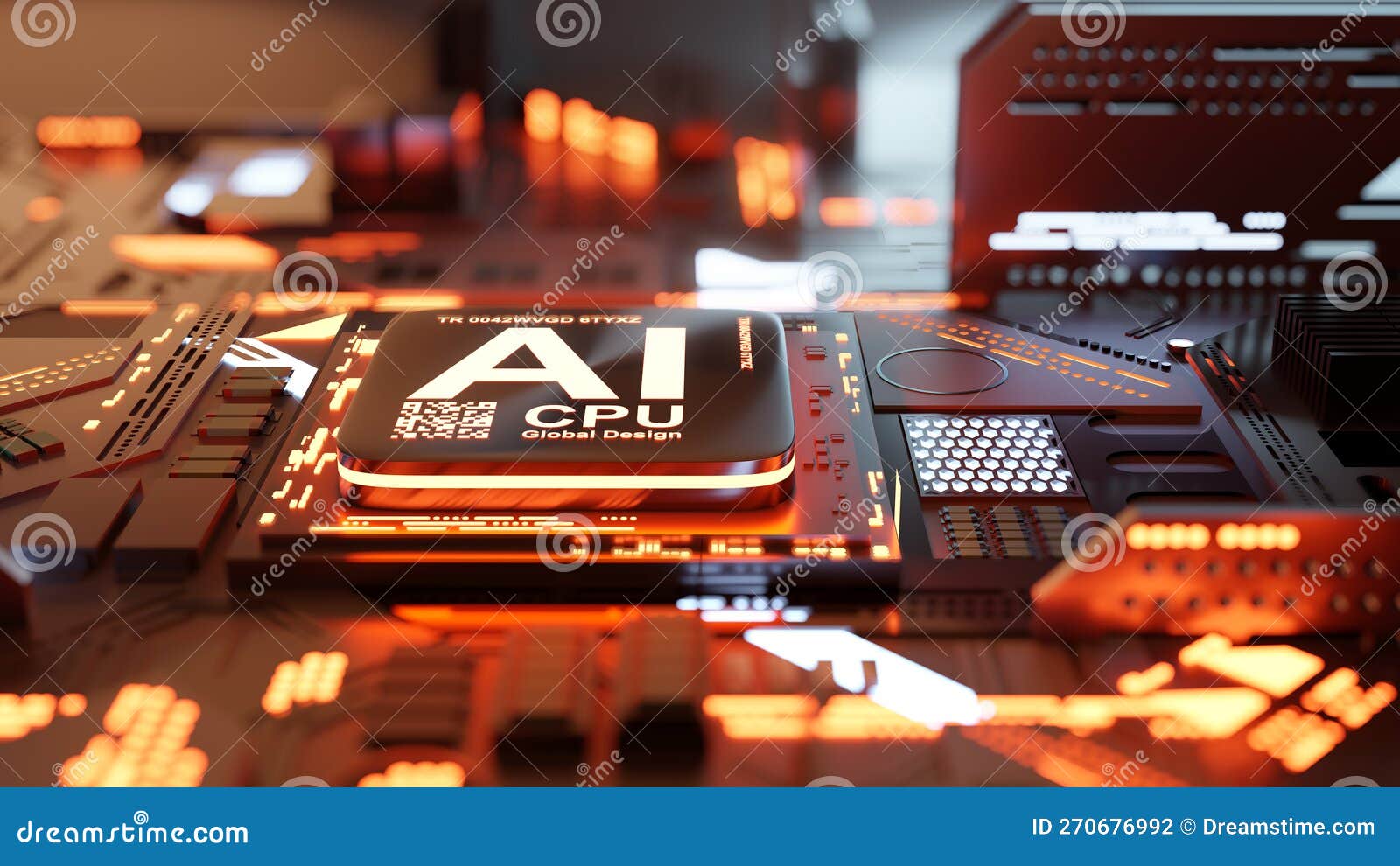 Artificial Intelligence CPU Controlling Everyday Tasks Stock ...