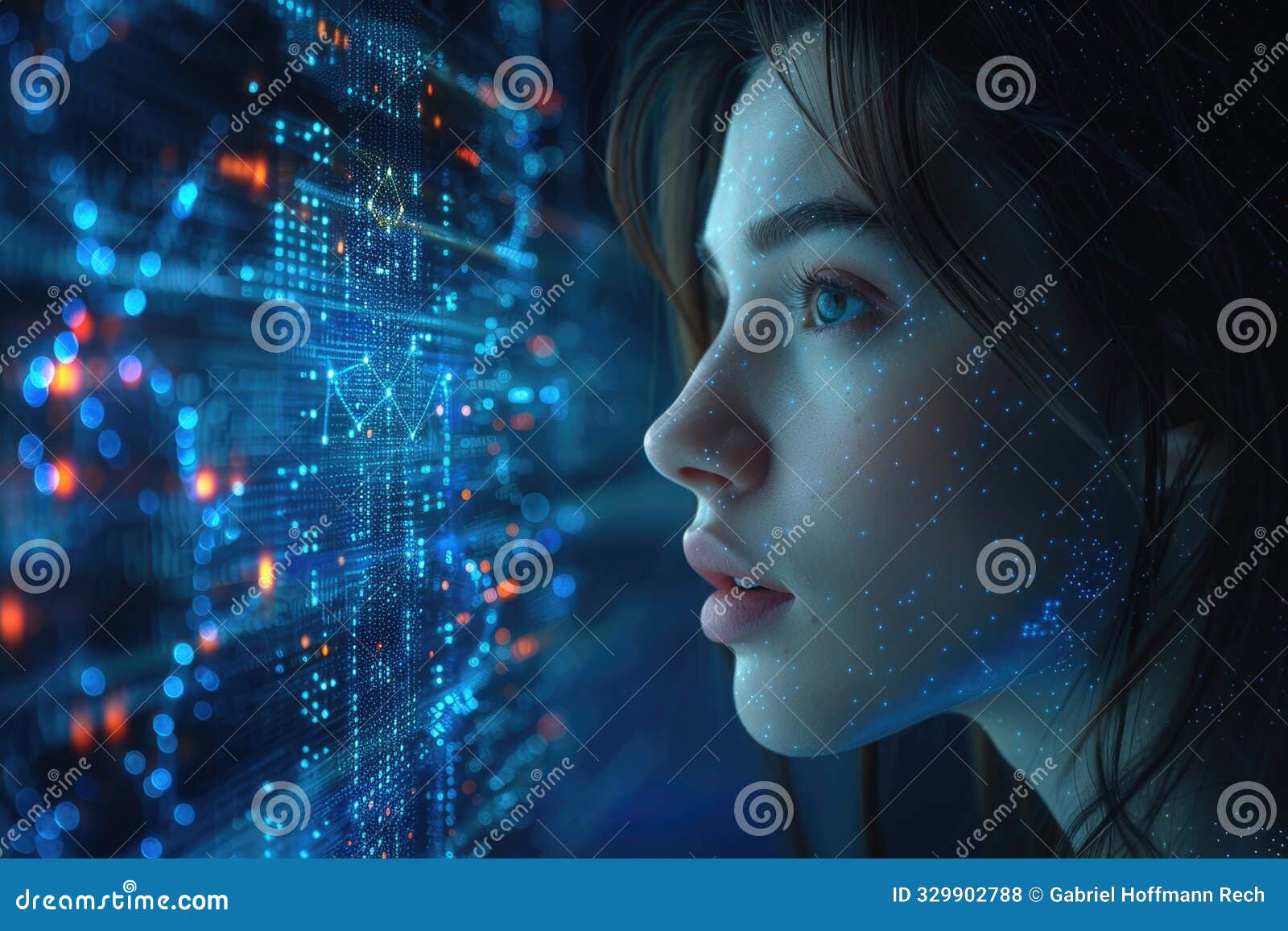 Artificial Intelligence Cyber Security Risks: AI Banner with it ...