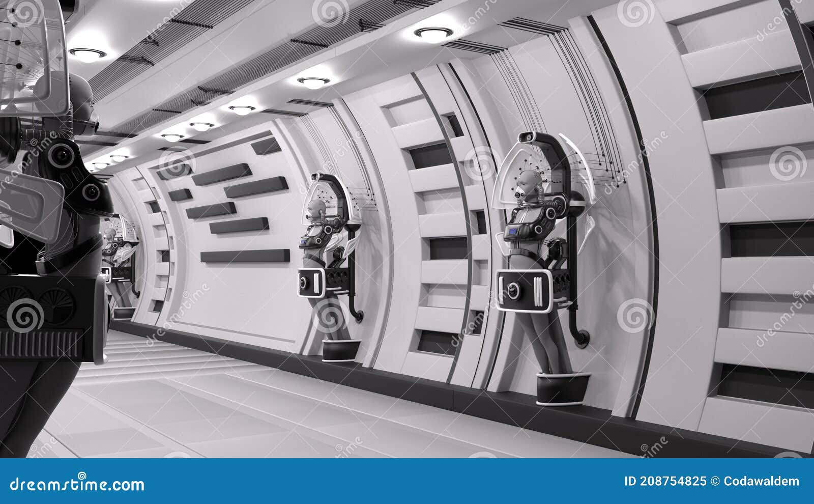 Artificial Intelligence. Cybernetic Laboratory. Stock Illustration ...