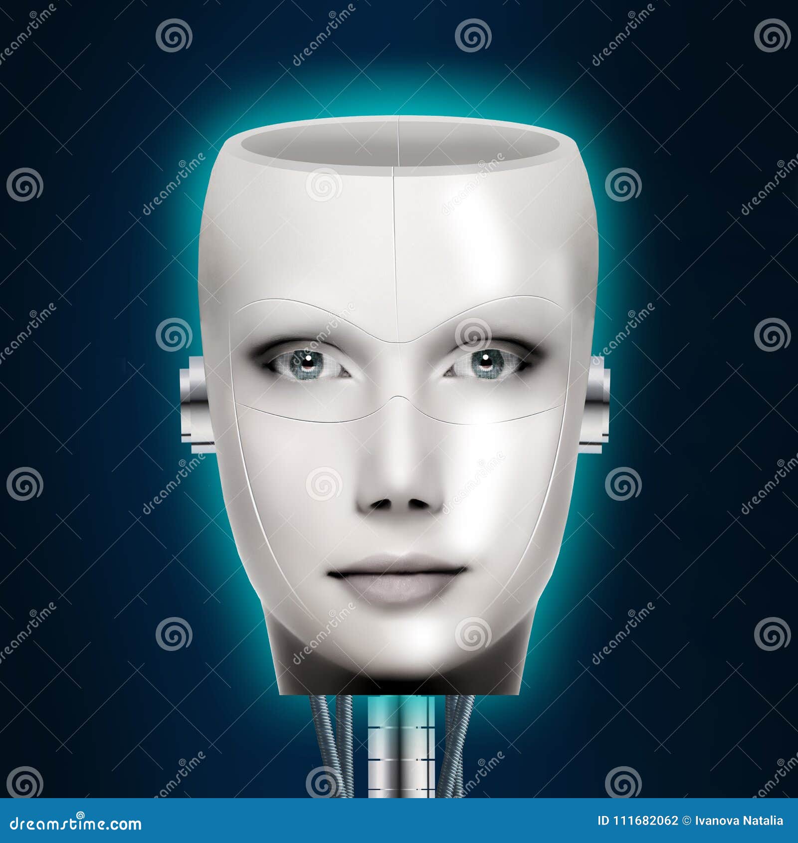 Artificial Intelligence. Cyborg Stock Illustration - Illustration of ... Artificial Intelligence. Cyborg Stock Illustration - Illustration of ...
