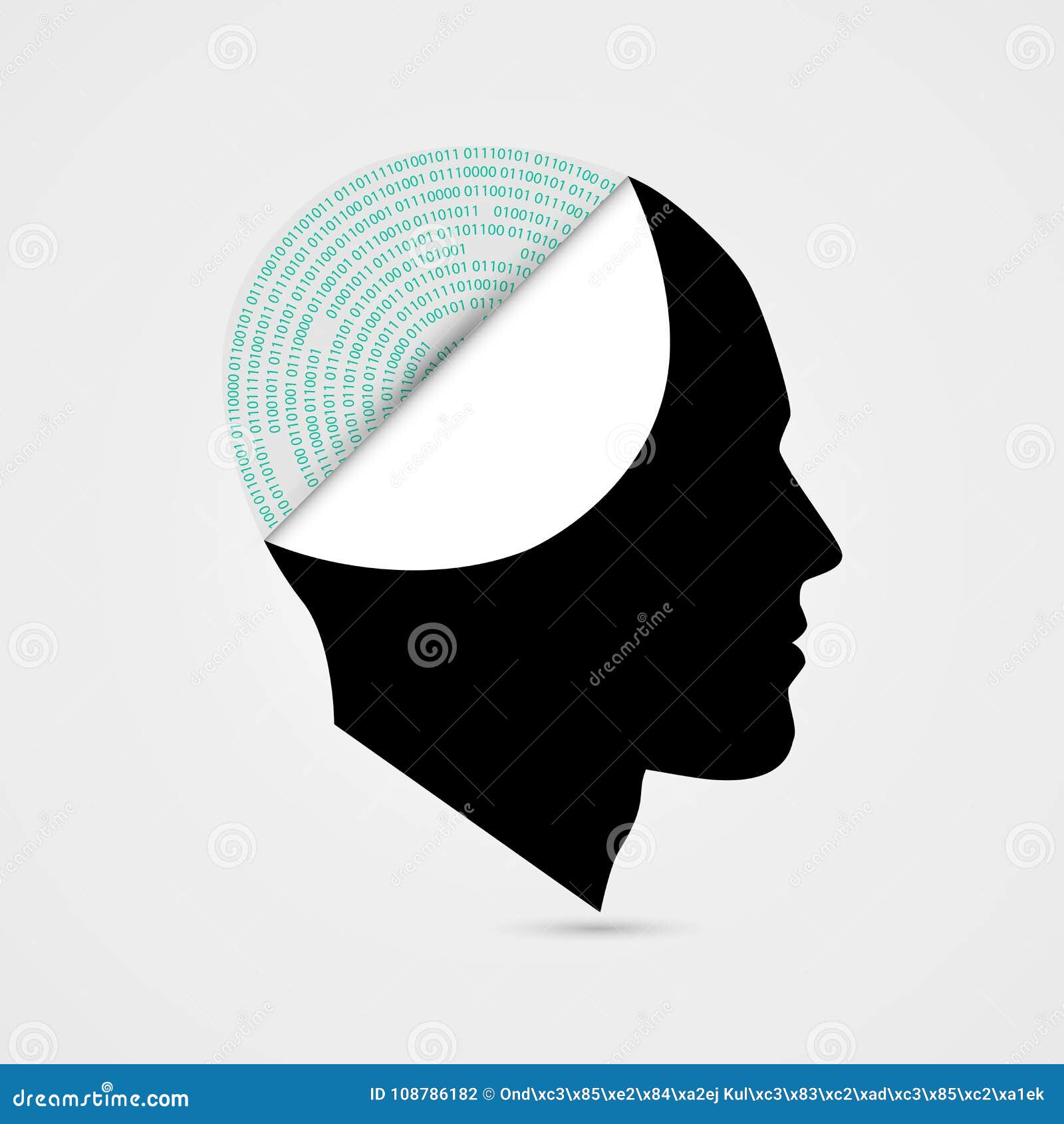 Artificial Intelligence. Cyborg Stock Vector - Illustration of idea ...