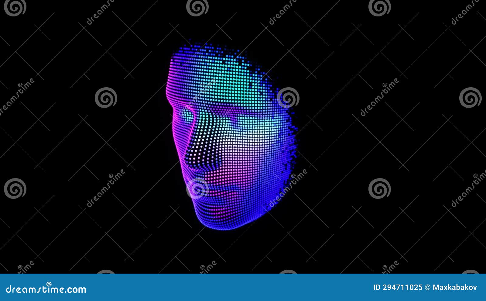 Artificial Intelligence 3D Human Face is Created from Ultraviolet ...