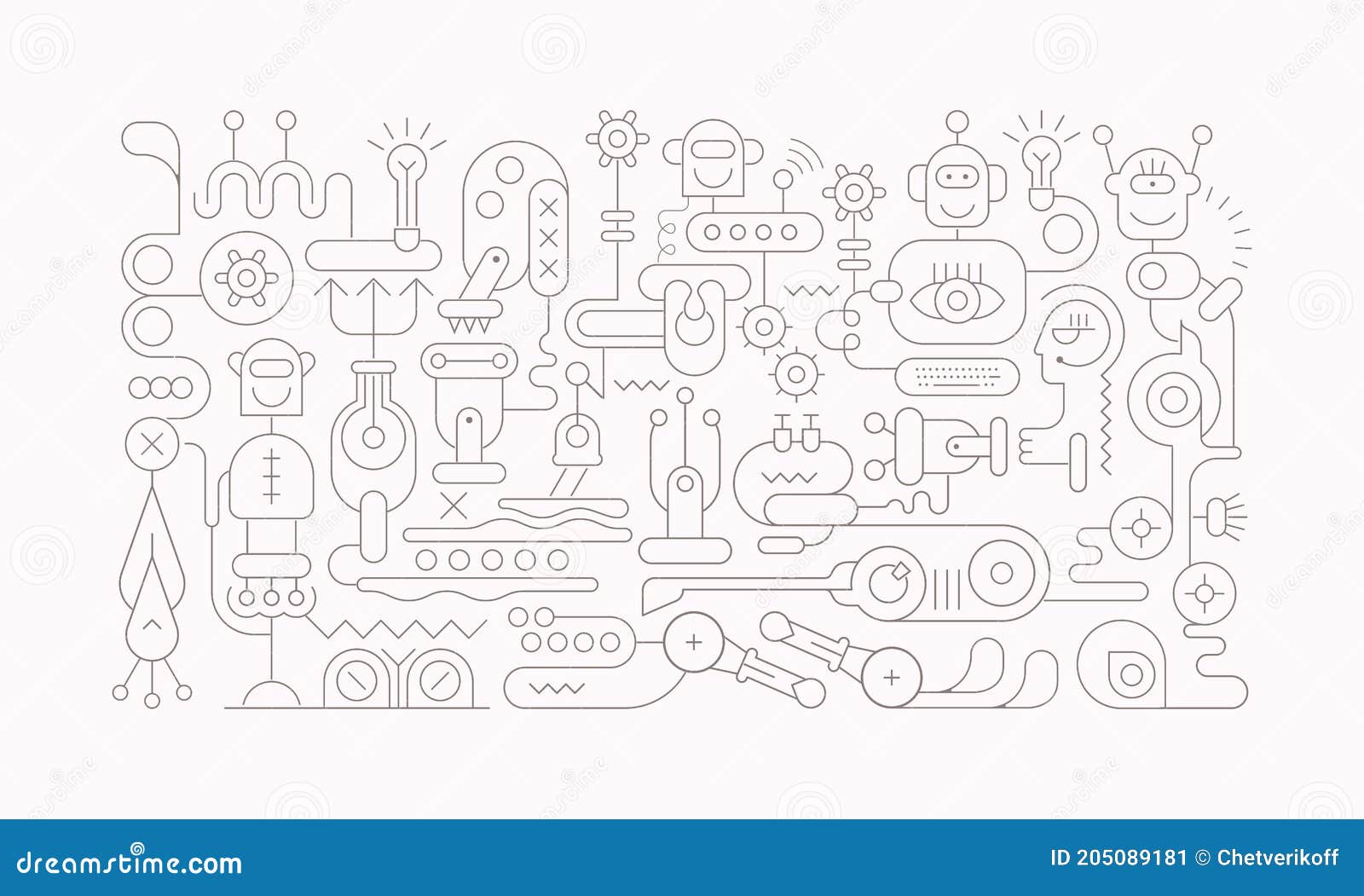 Artificial Intelligence Concept Stock Vector - Illustration of science ...