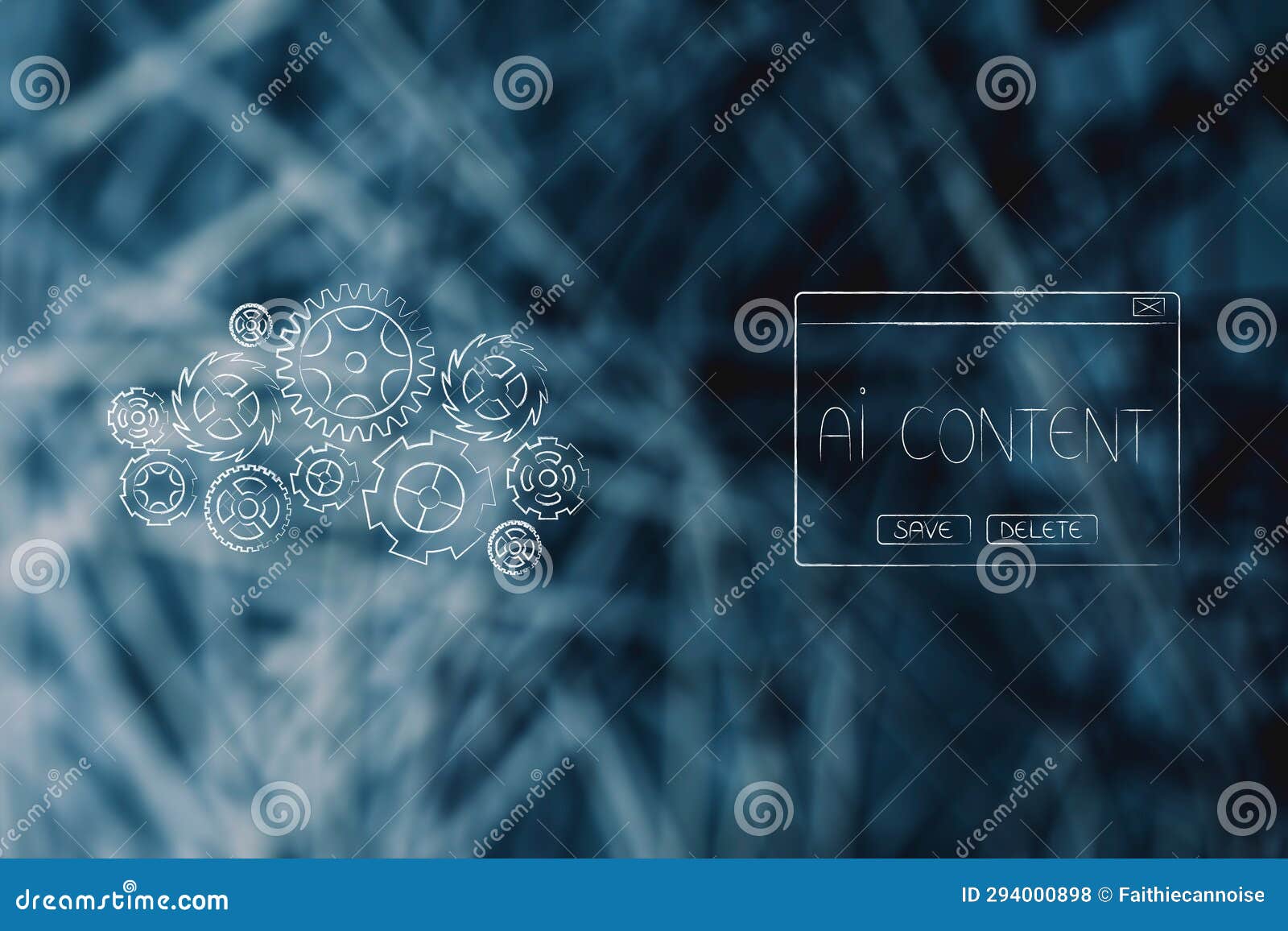 Artificial Intelligence and Deep Learning, Ai Content Pop-up Message ...