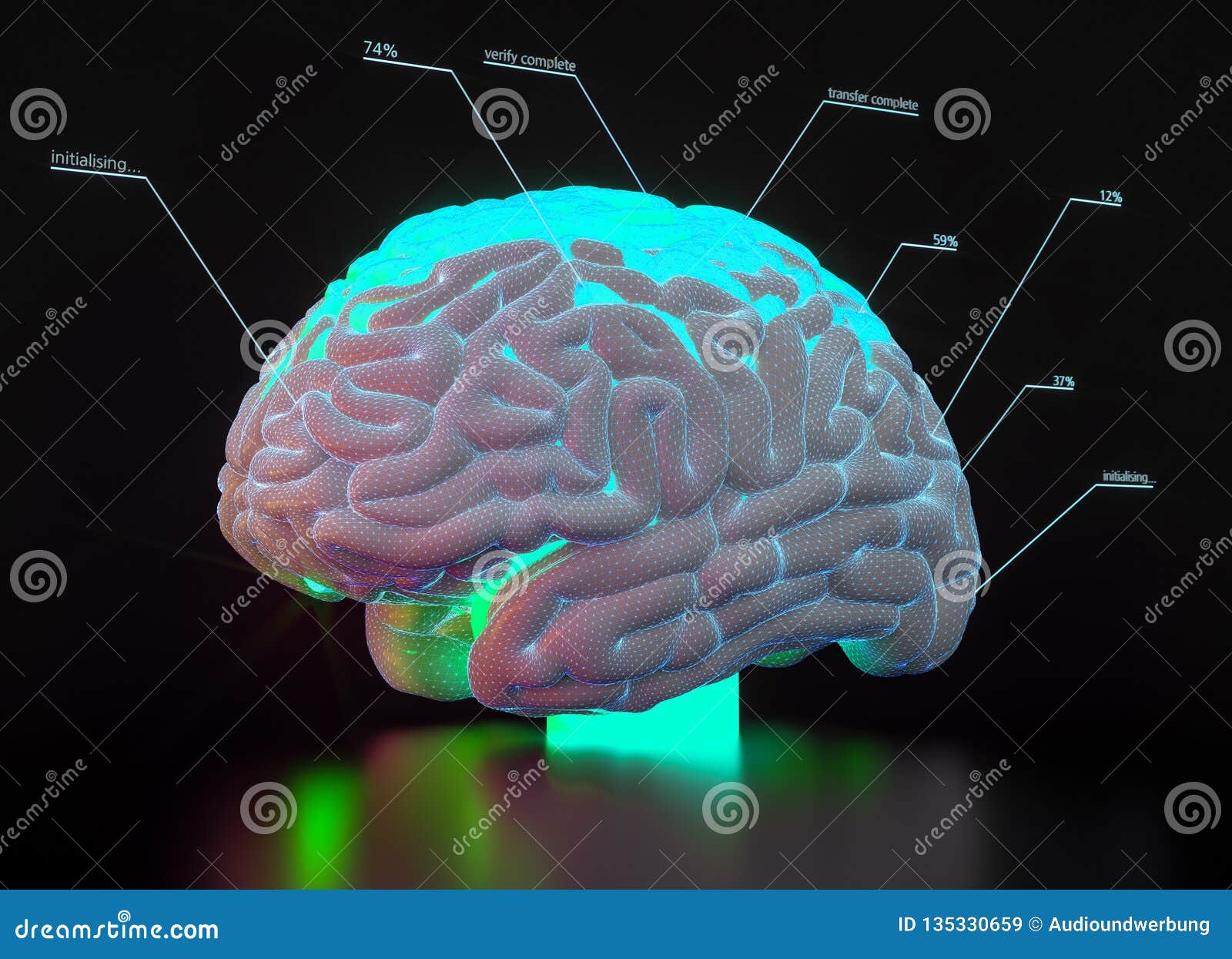 Artificial Intelligence Deep Learning Brain Simulation Stock ...