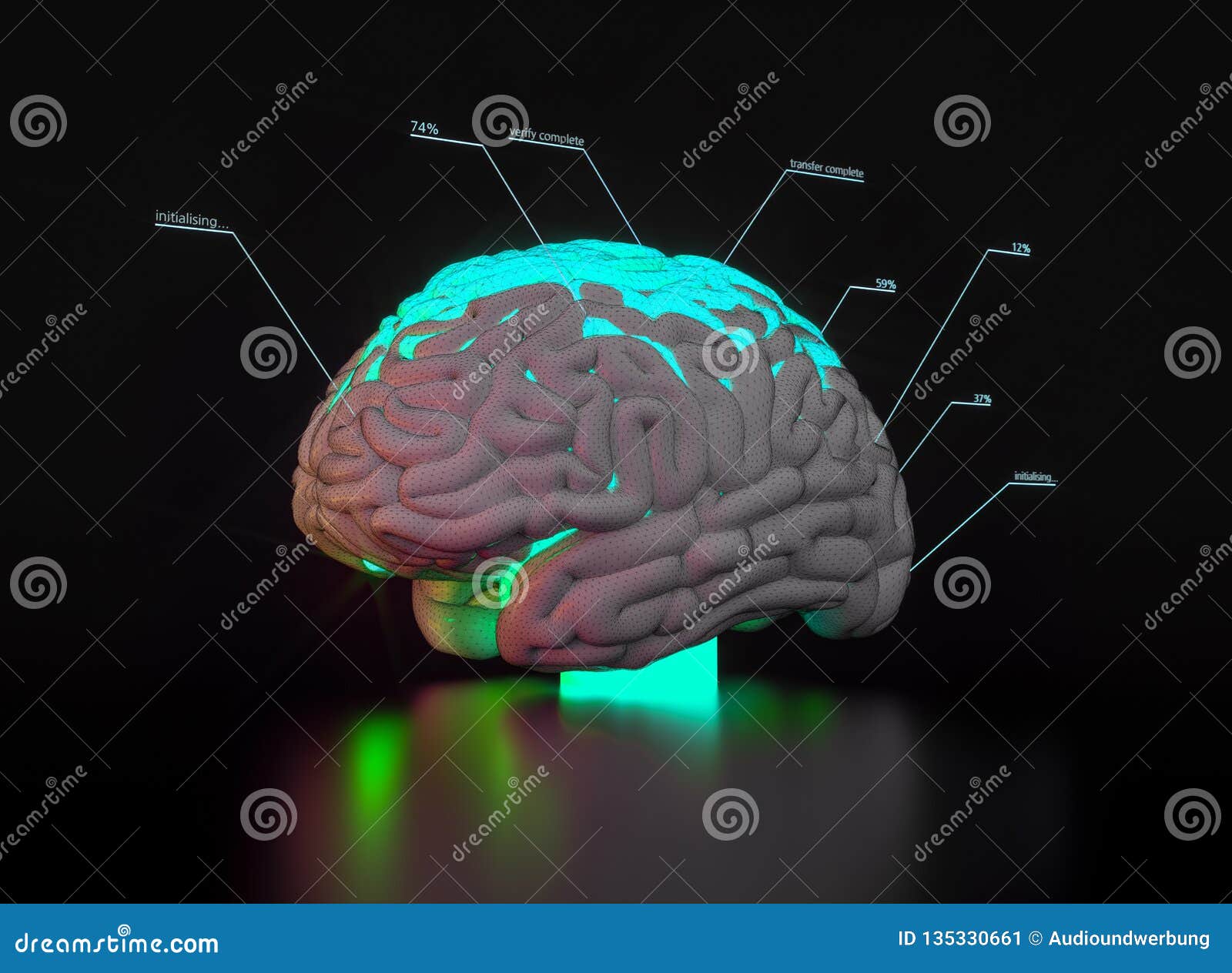 Artificial Intelligence Deep Learning Brain Simulation Stock ...