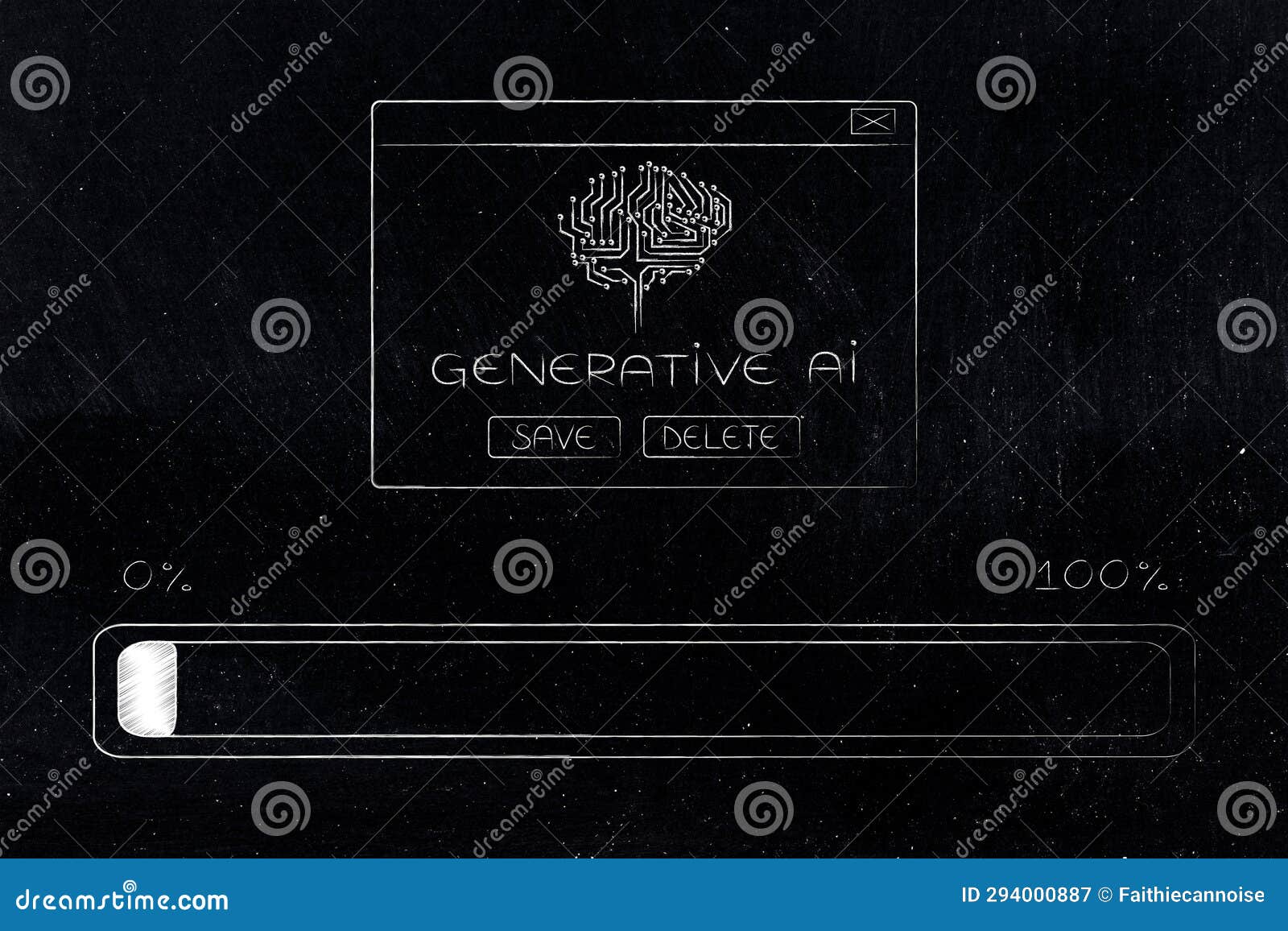 Artificial Intelligence and Deep Learning, Generative AI Pop-up Message ...