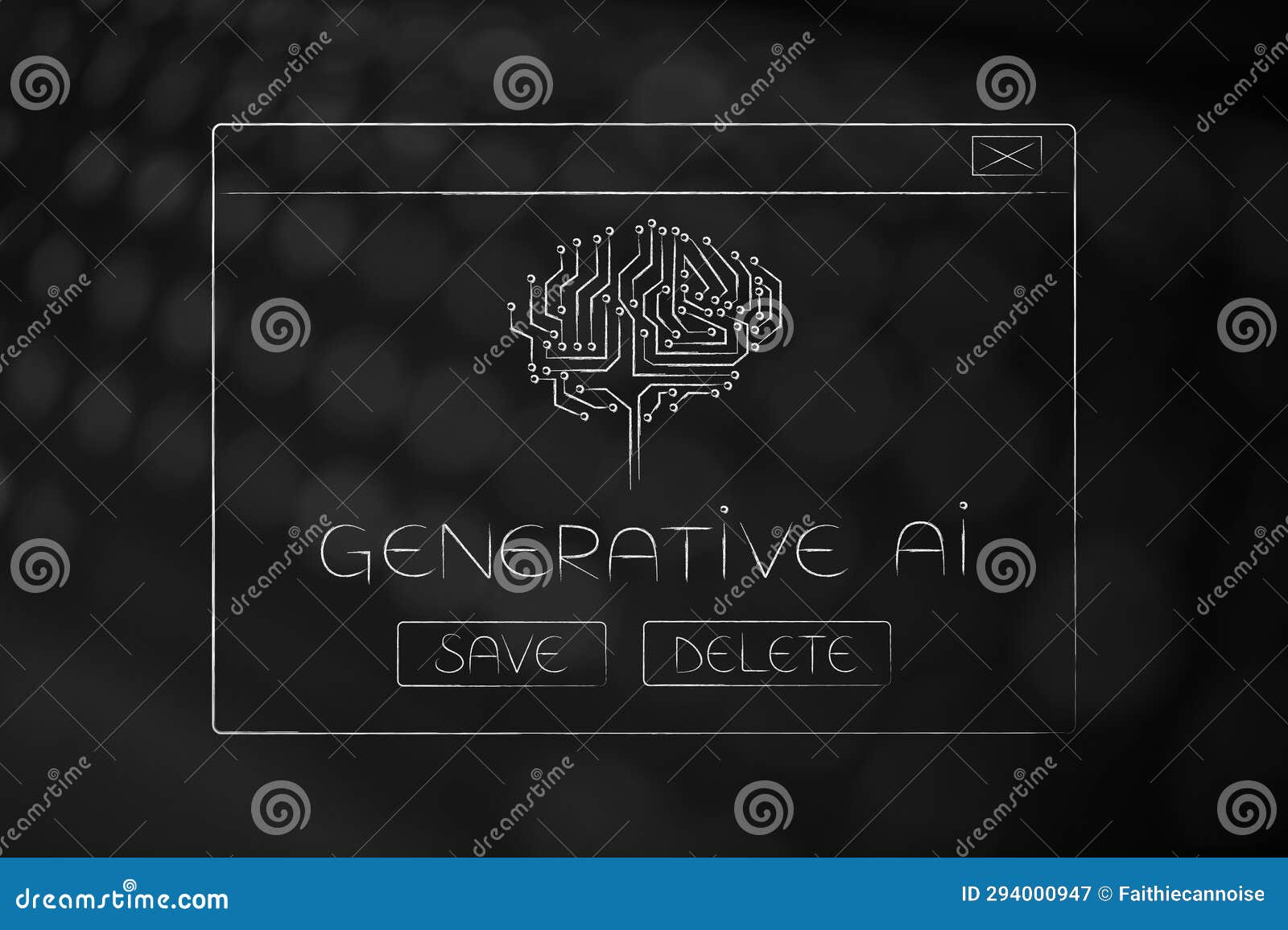 Artificial Intelligence and Deep Learning, Generative AI Pop-up Message ...