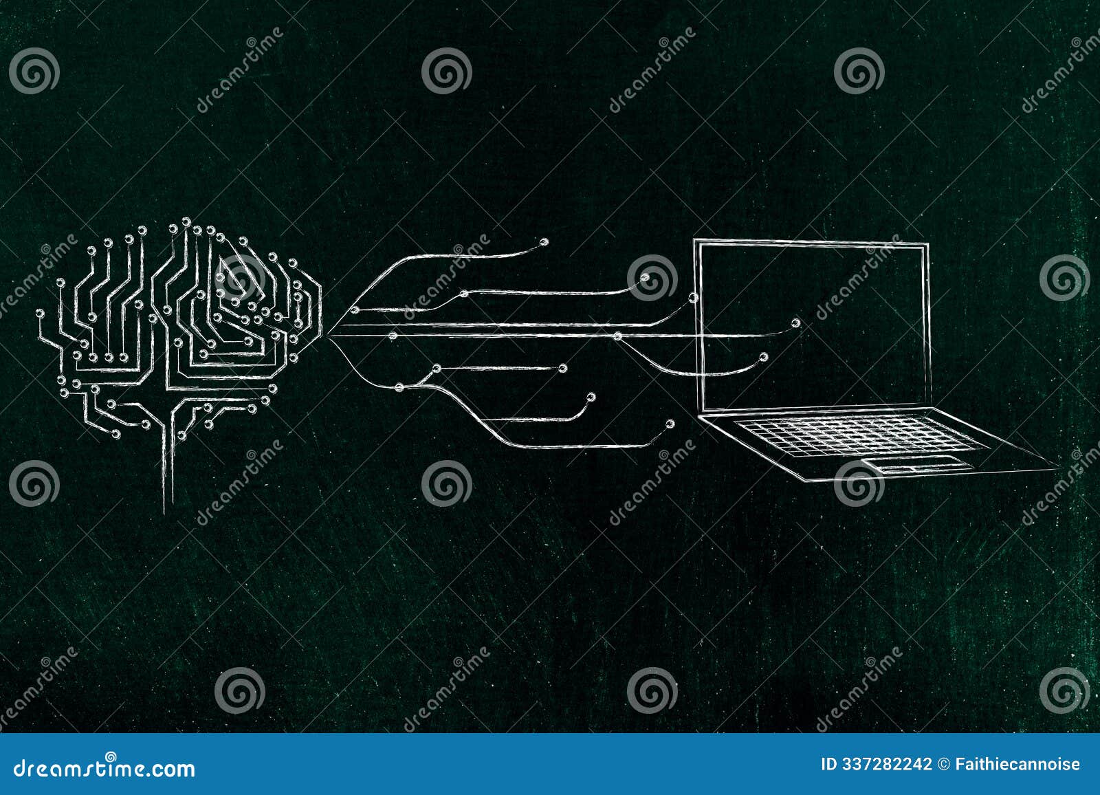 Artificial Intelligence and Deep Learning , Microchip Brain Next To ...