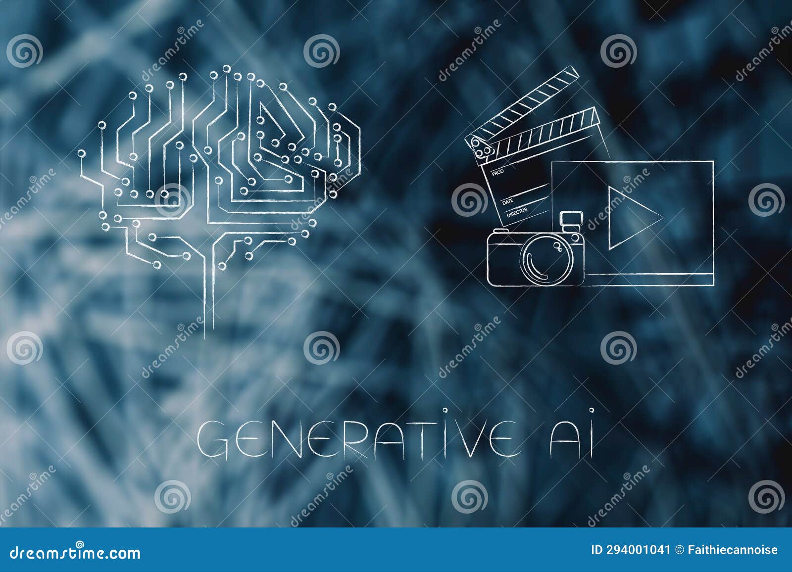 Artificial Intelligence and Deep Learning, Microchip Brain Next To ...