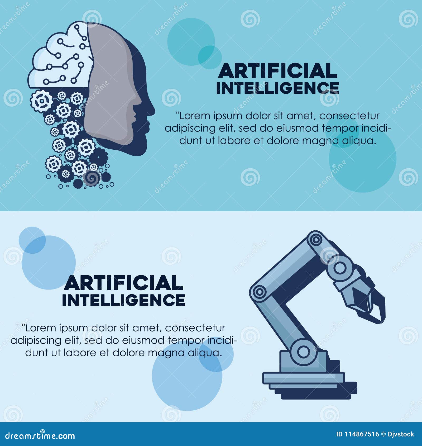 Artificial Intelligence Design Stock Vector - Illustration of ...