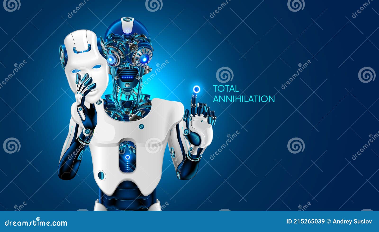 Artificial Intelligence Destroy Humanity. Robot Removes the ...