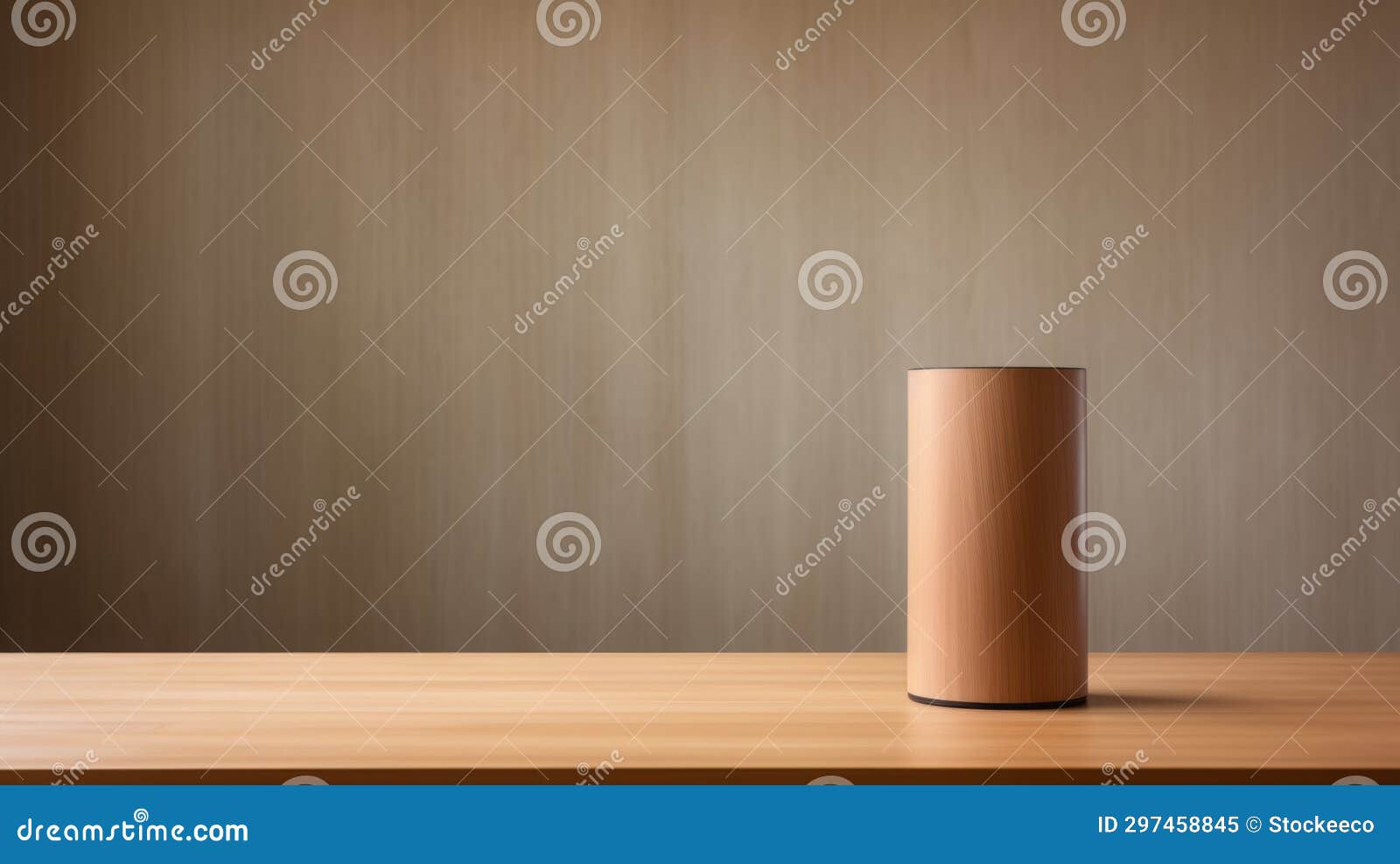 Minimalistic Wooden Table with Empty Cylinder - Creative Commons Photo ...